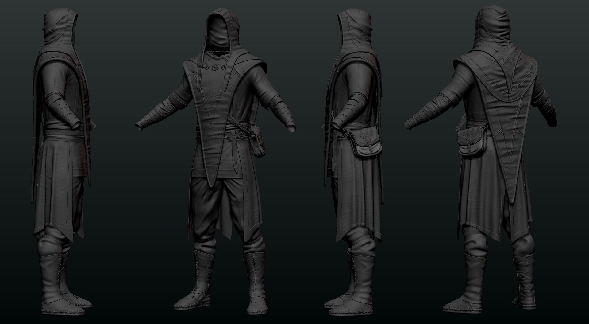 Harry Heywood - Elder Scrolls V: Skyrim - Archmage Robes cloth study