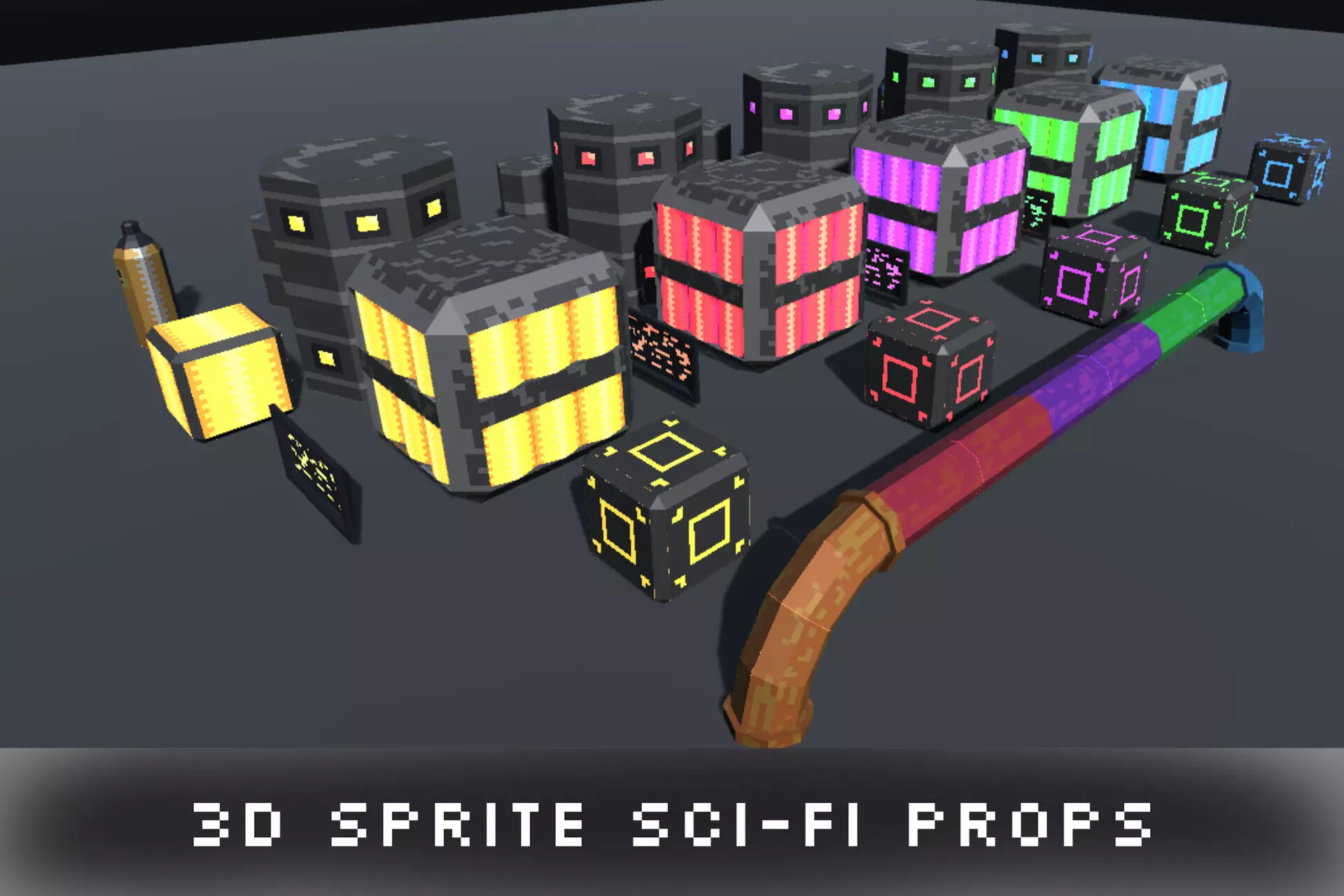 Oiva Kahri - Pixel styled 3D models