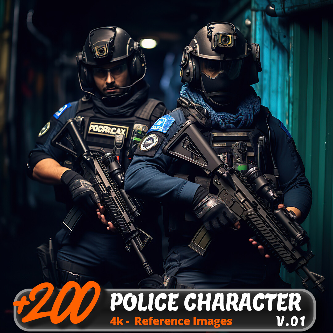 ArtStation - POLICE CHARACTER VOL. 01/ 4K/ Reference Image