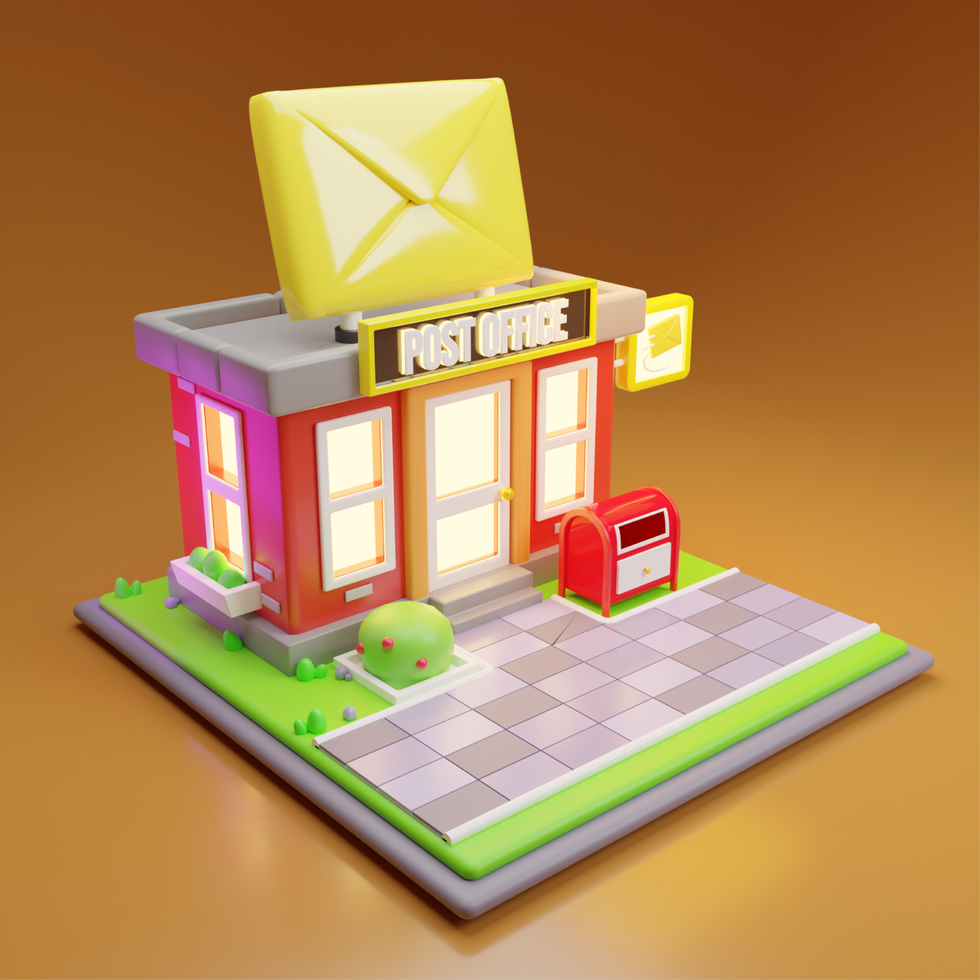 ArtStation - Stylized Post Office