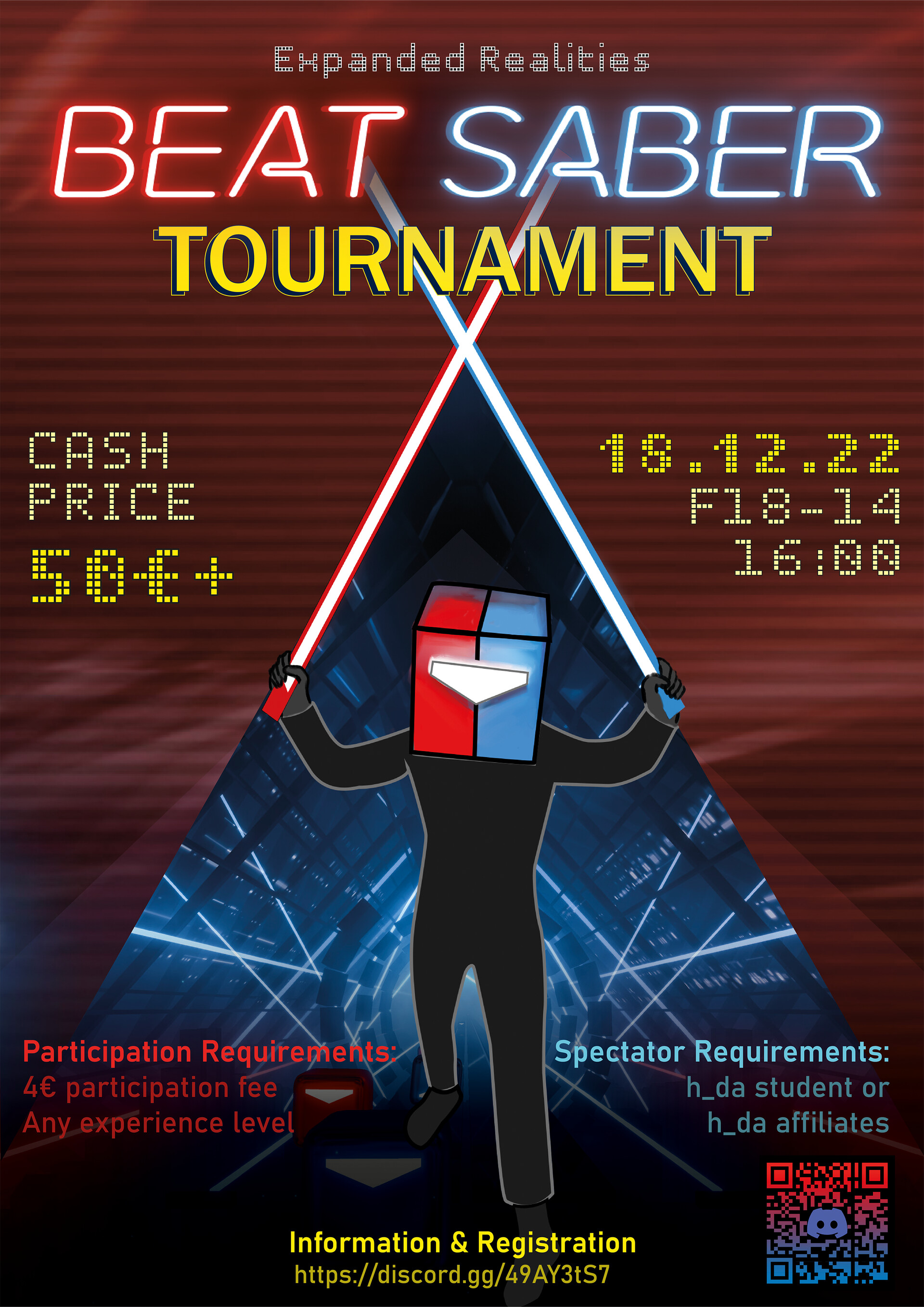 ArtStation - 2D Poster Design - Beat Saber Tournament