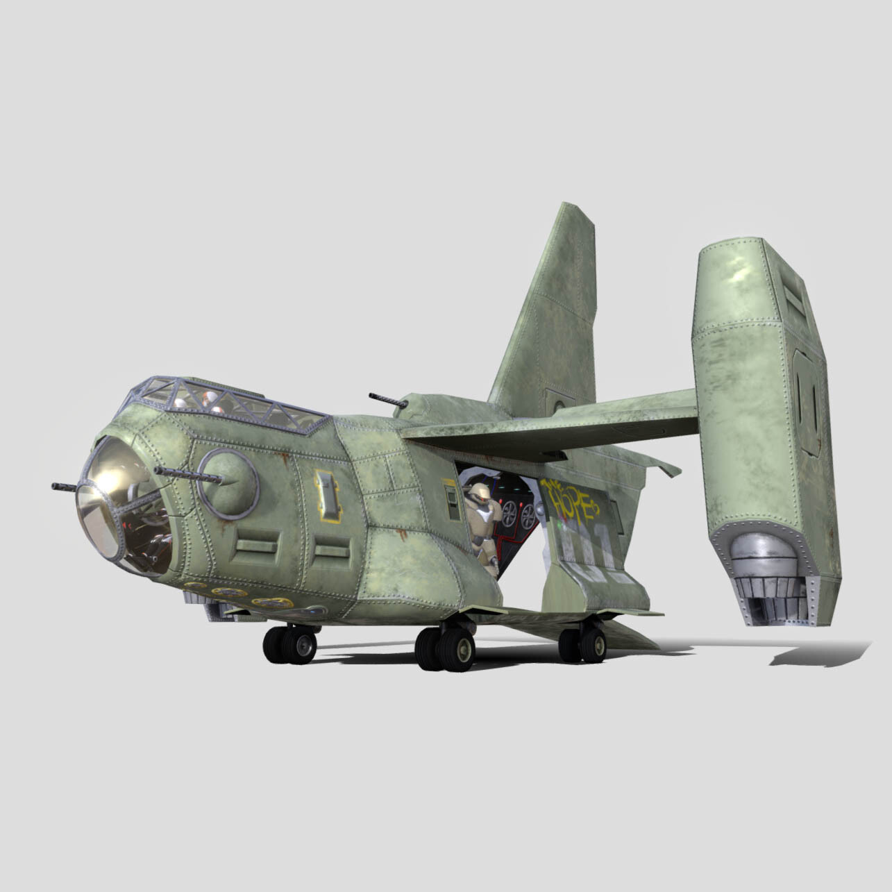 ArtStation - VTOL Aircraft animated