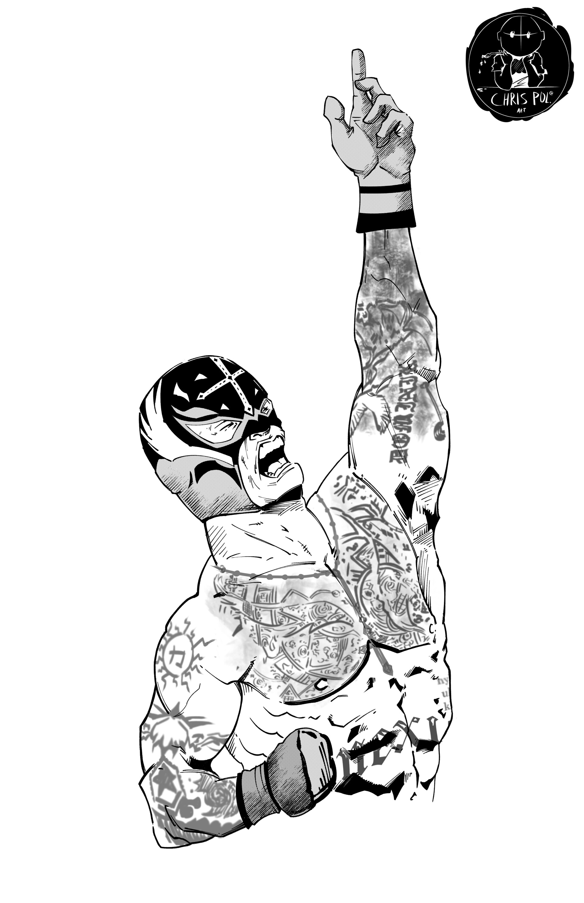 wwe coloring pages of rey mysterio mask