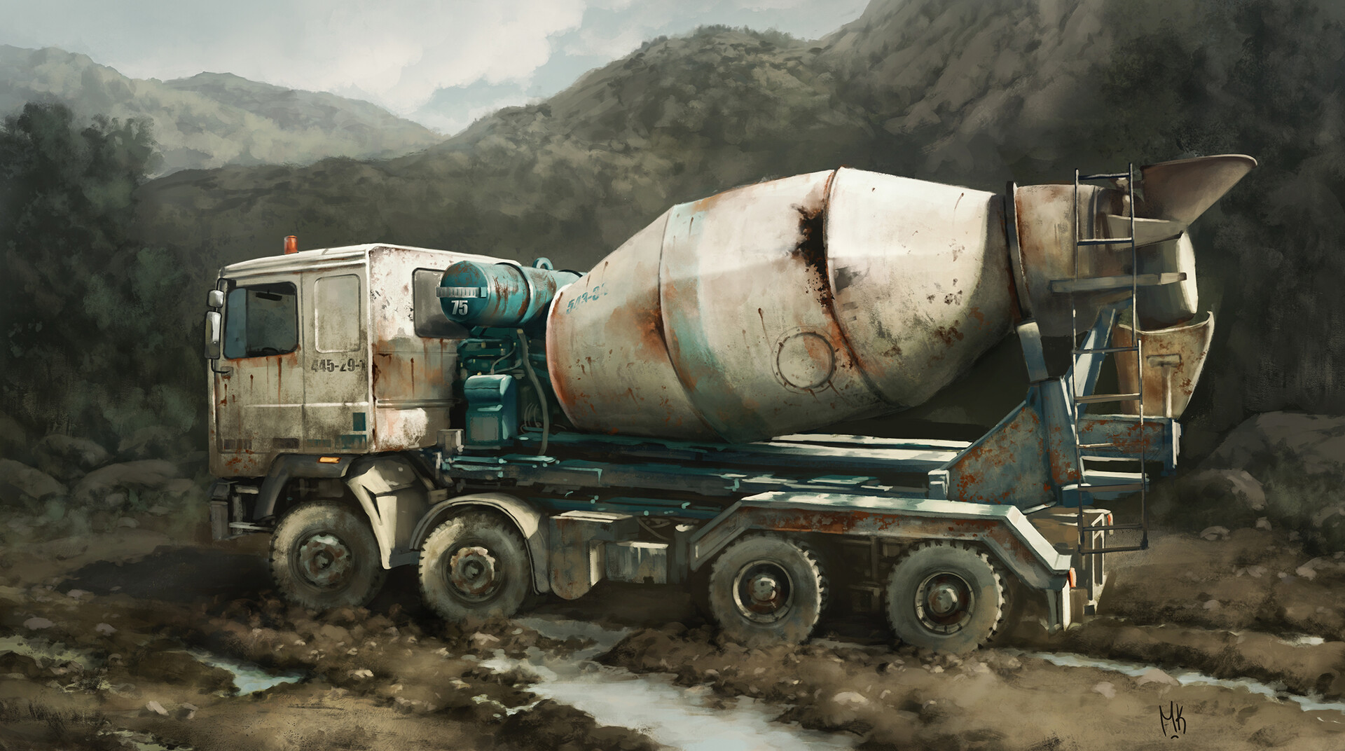 ArtStation - Cement Truck