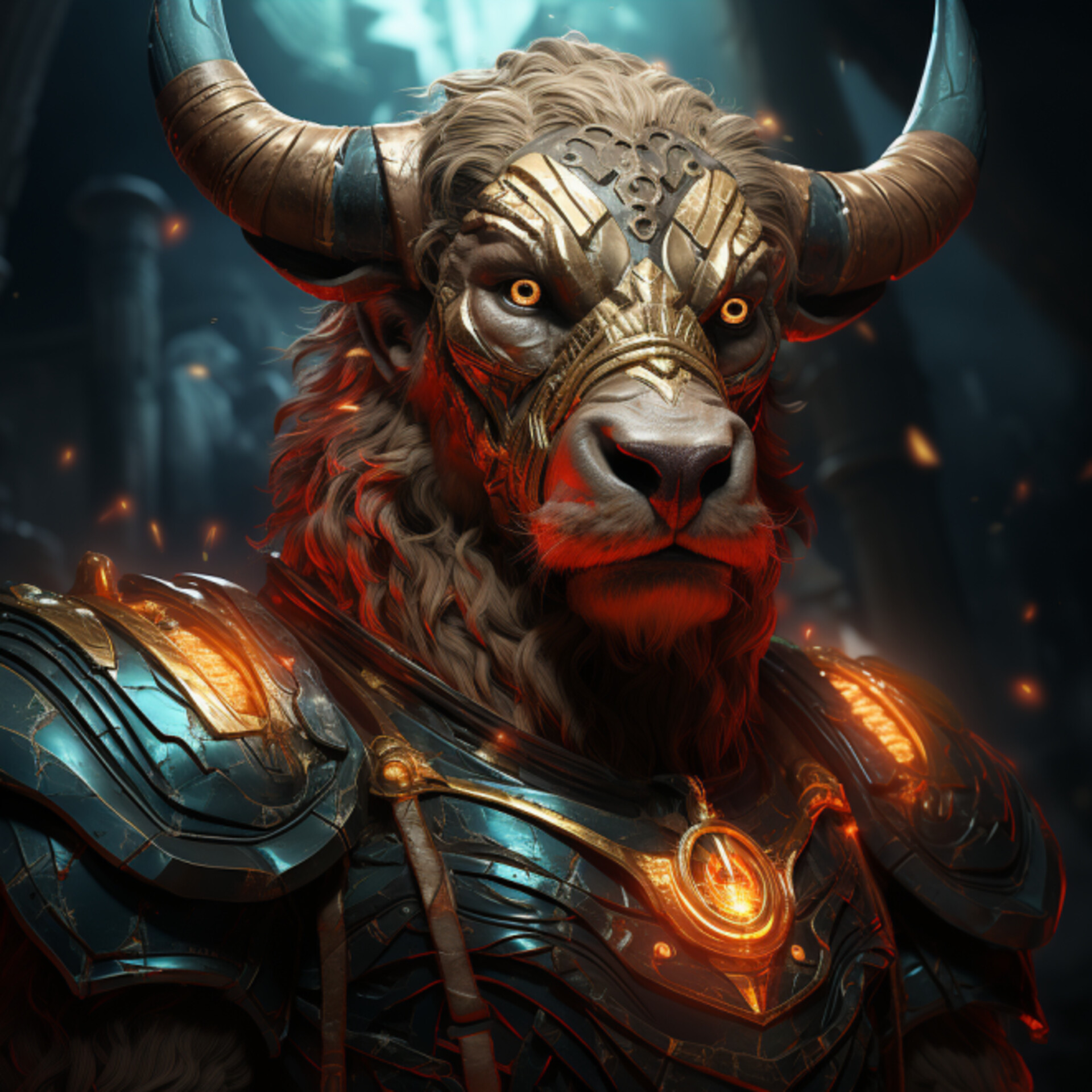 ArtStation - Roman warrior of animal world (Bull)