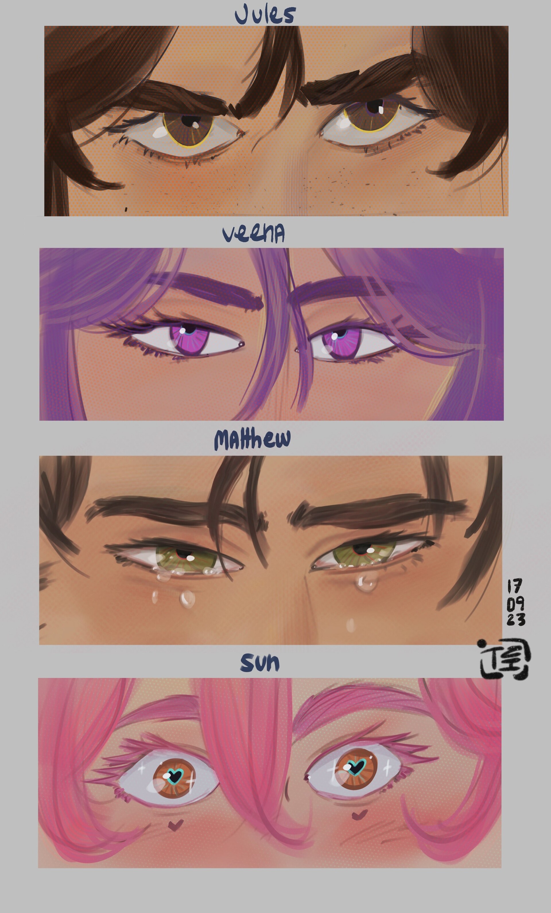 ArtStation - Eyes expression of my characters