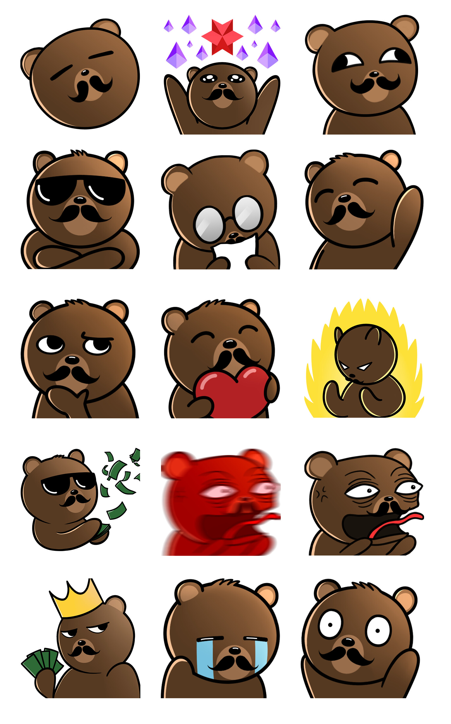 Line Sticker Brown Special Edition