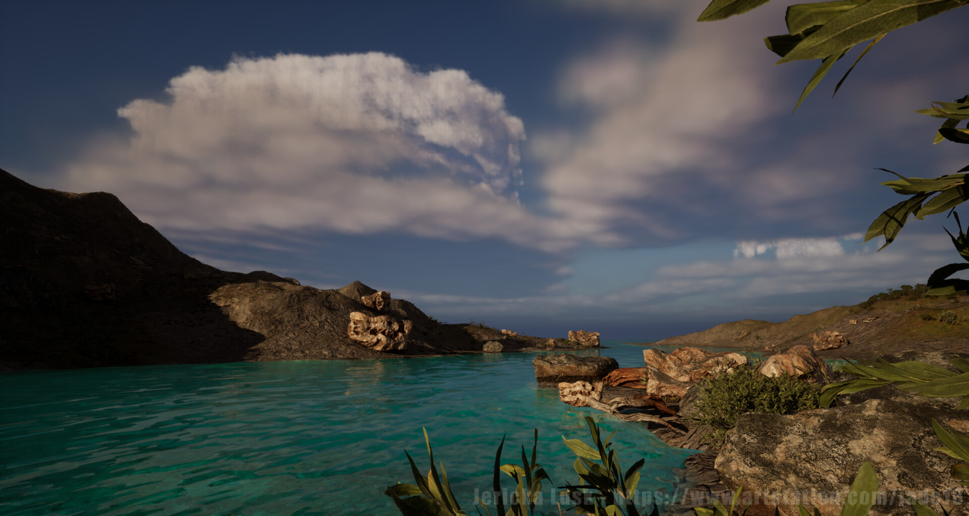 Jericka Lusk - Unreal Engine Island Landscape (Practice)