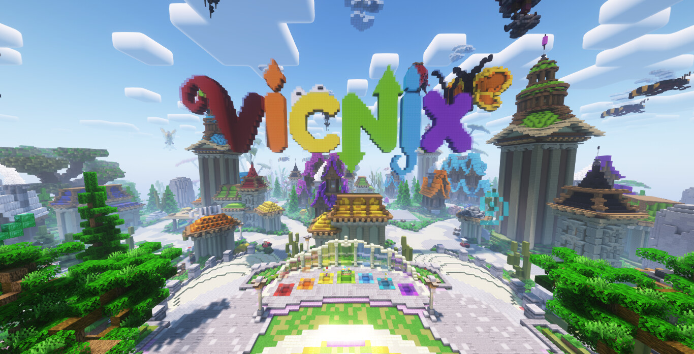 ArtStation - Lobby VICNIX NETWORK | Text 3D Rework | Minecraft