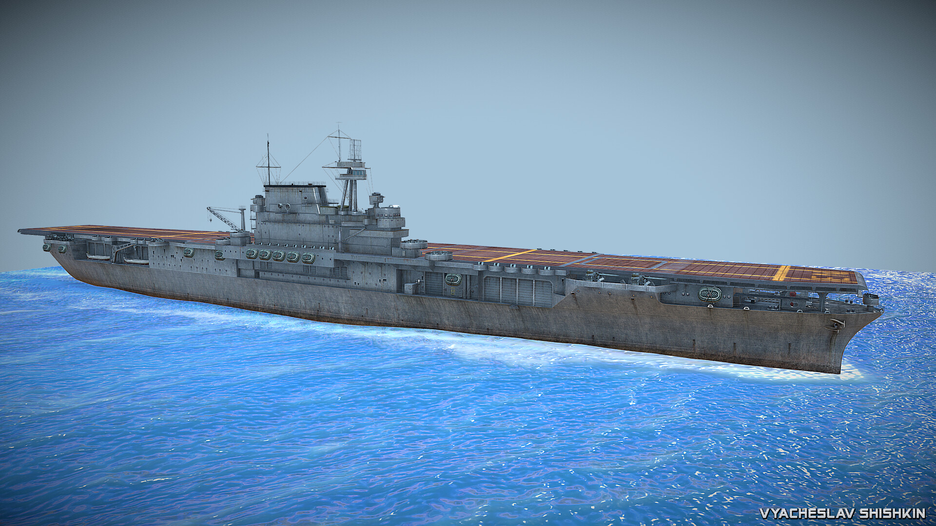 Vyacheslav Shishkin - USS Enterprise (CV-6) - WWII Aircraft Carrier