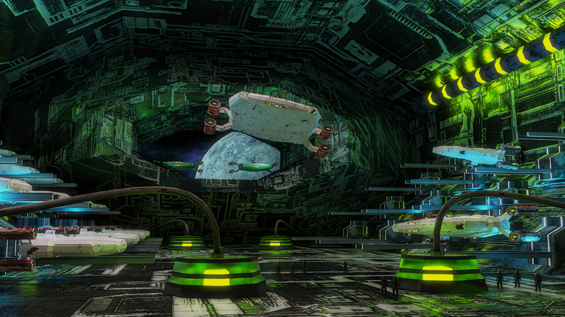 ArtStation - Mach Fighters Inside the Mothership