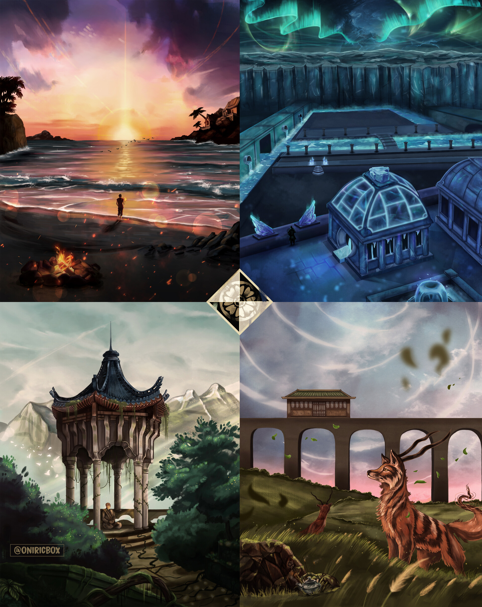 ArtStation - Landscapes of the four Nations from Avatar