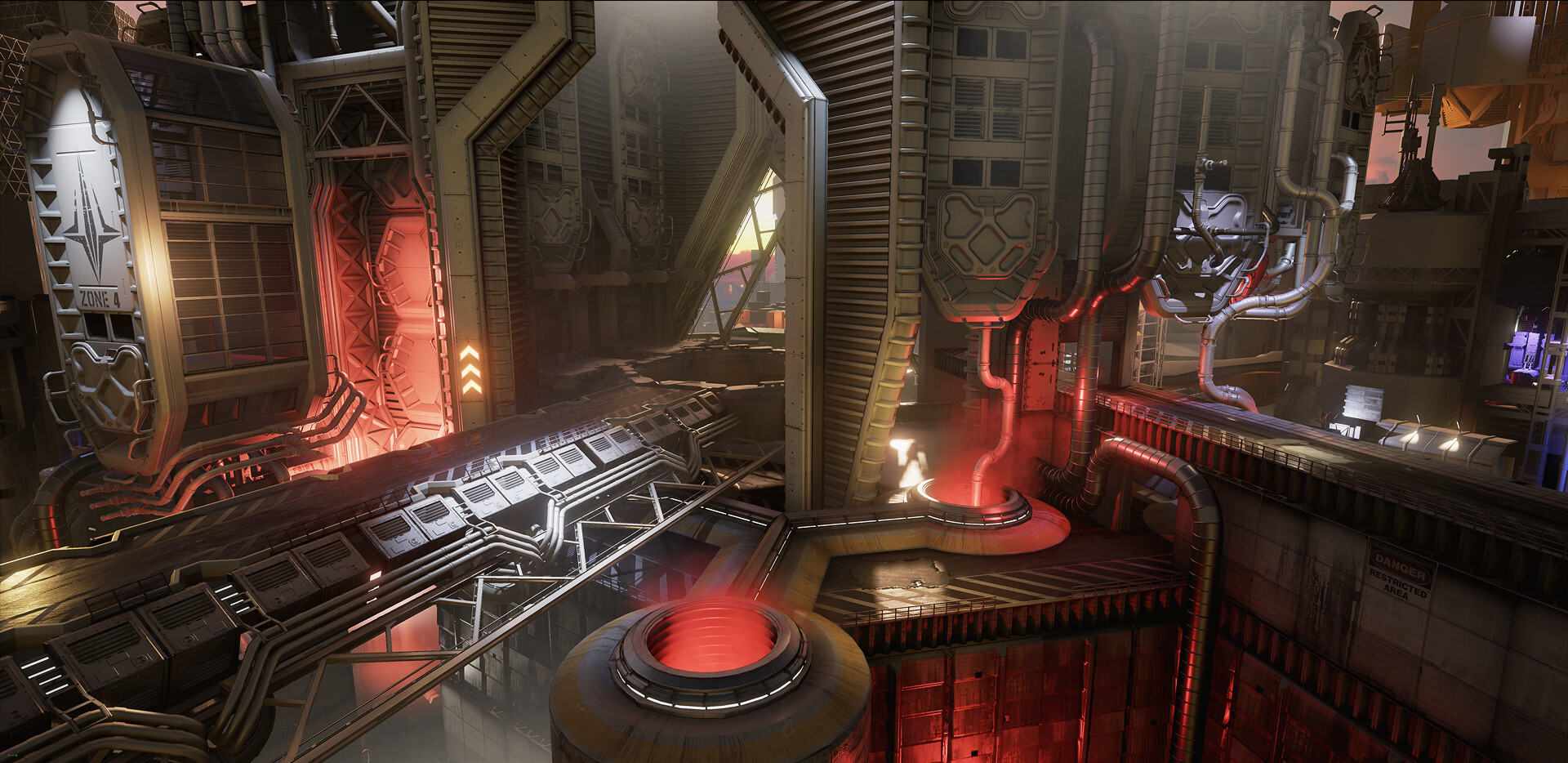 ArtStation - "Necrowarp Arcade Shooter" Game - WIP Cyberpunk City ...