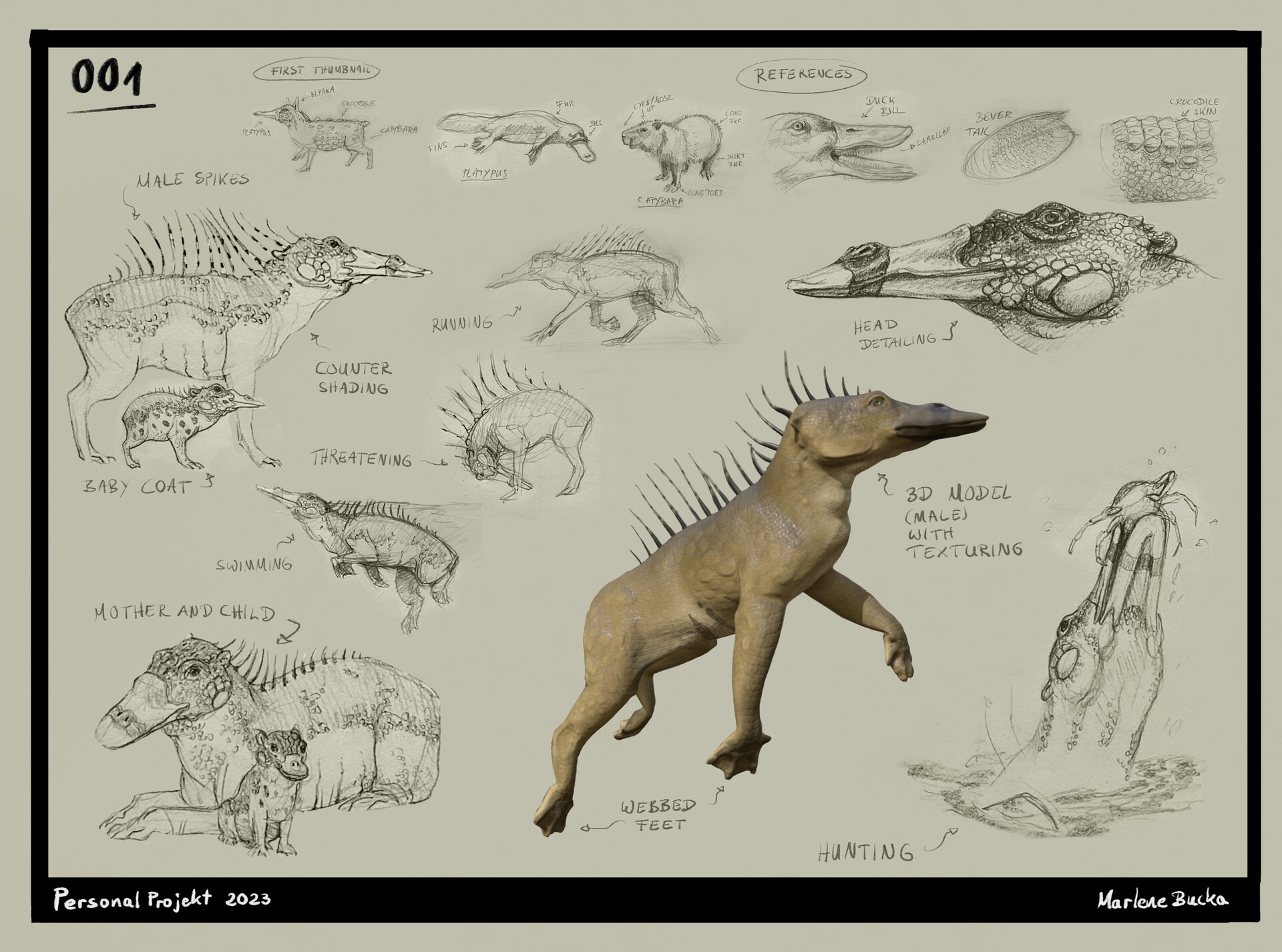 ArtStation - Creature Design (rework old concept) 001