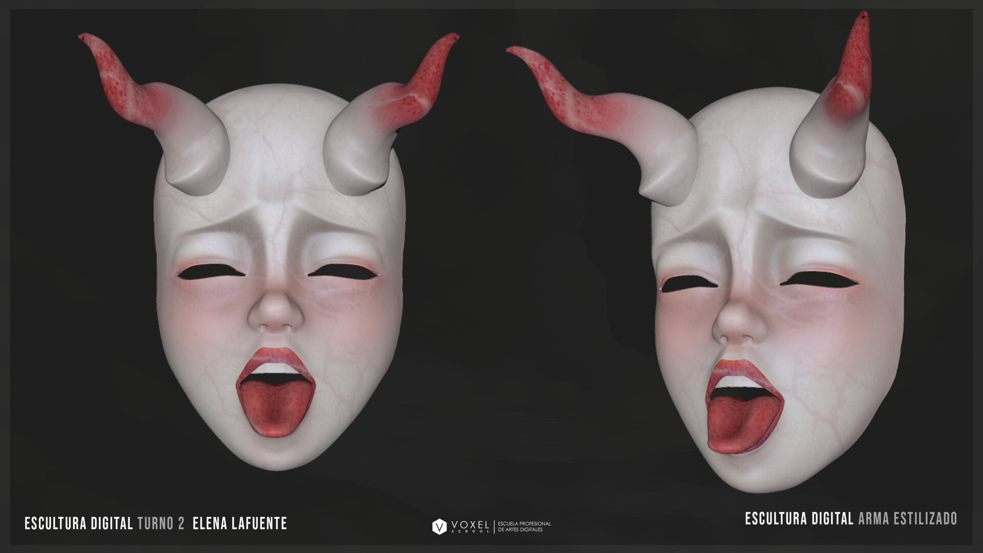 ArtStation - Sucubo Ahegao Demon Mask