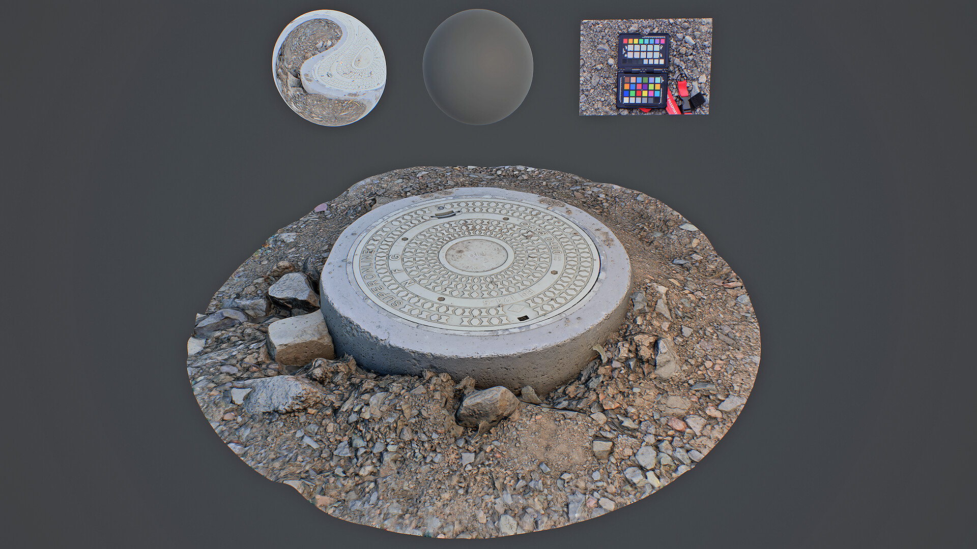 ArtStation - Photogrammetry Fiber Manhole
