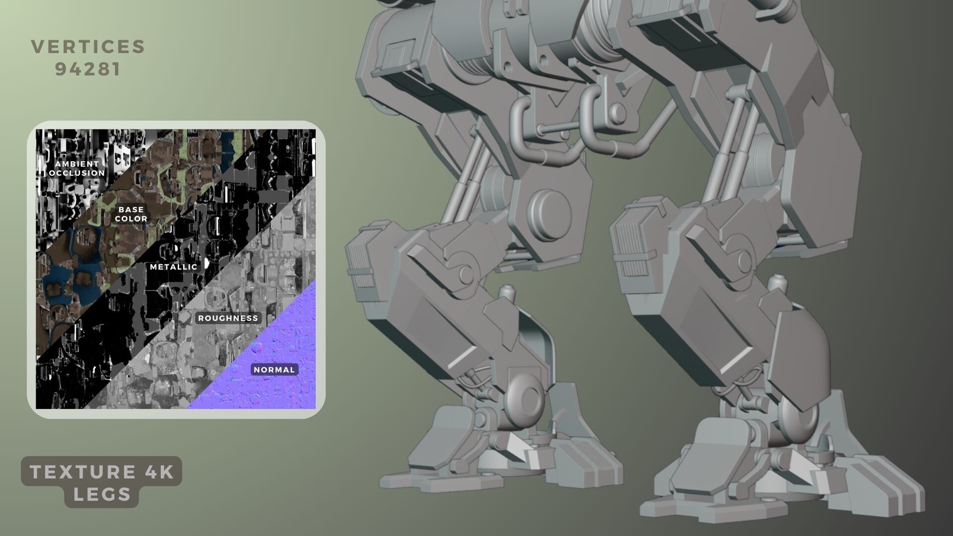 Renderella - Large Combat Robot 3D Animation in Blender
