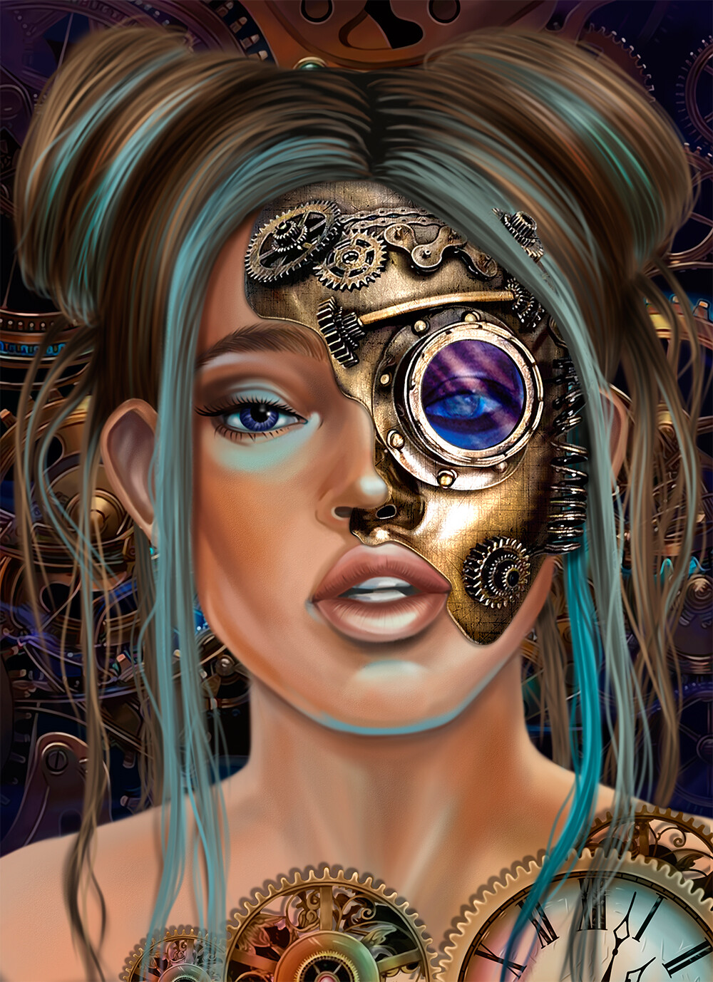 ArtStation - Steampunk girl