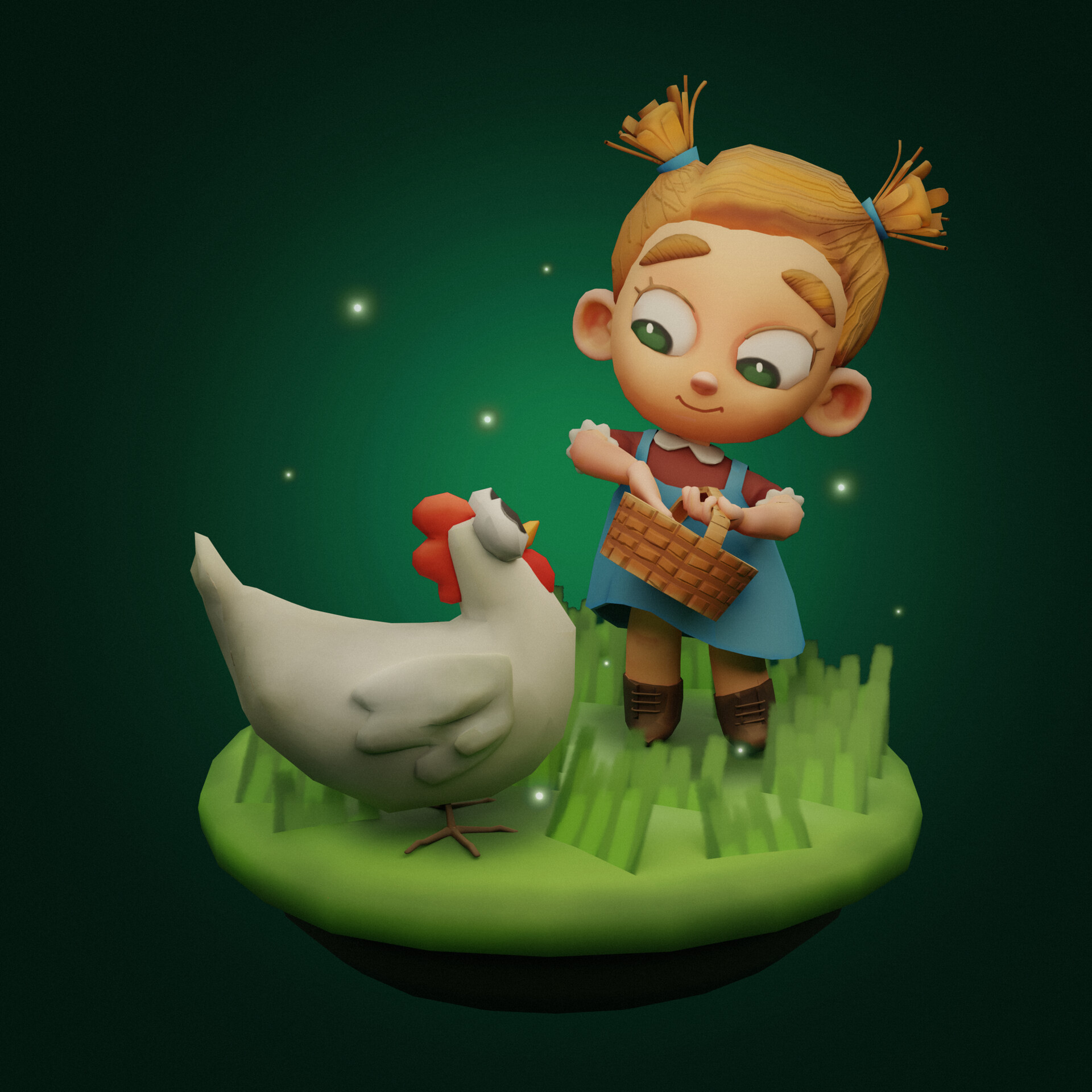 ArtStation - Feeding Time | 3D Character