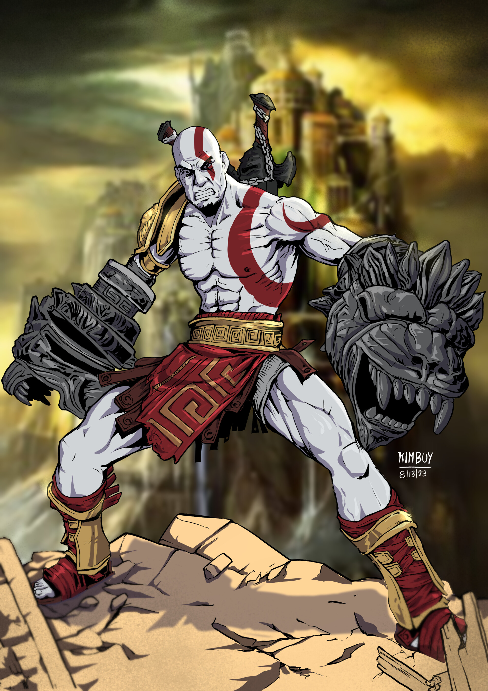 ArtStation - Kratos Fanart!