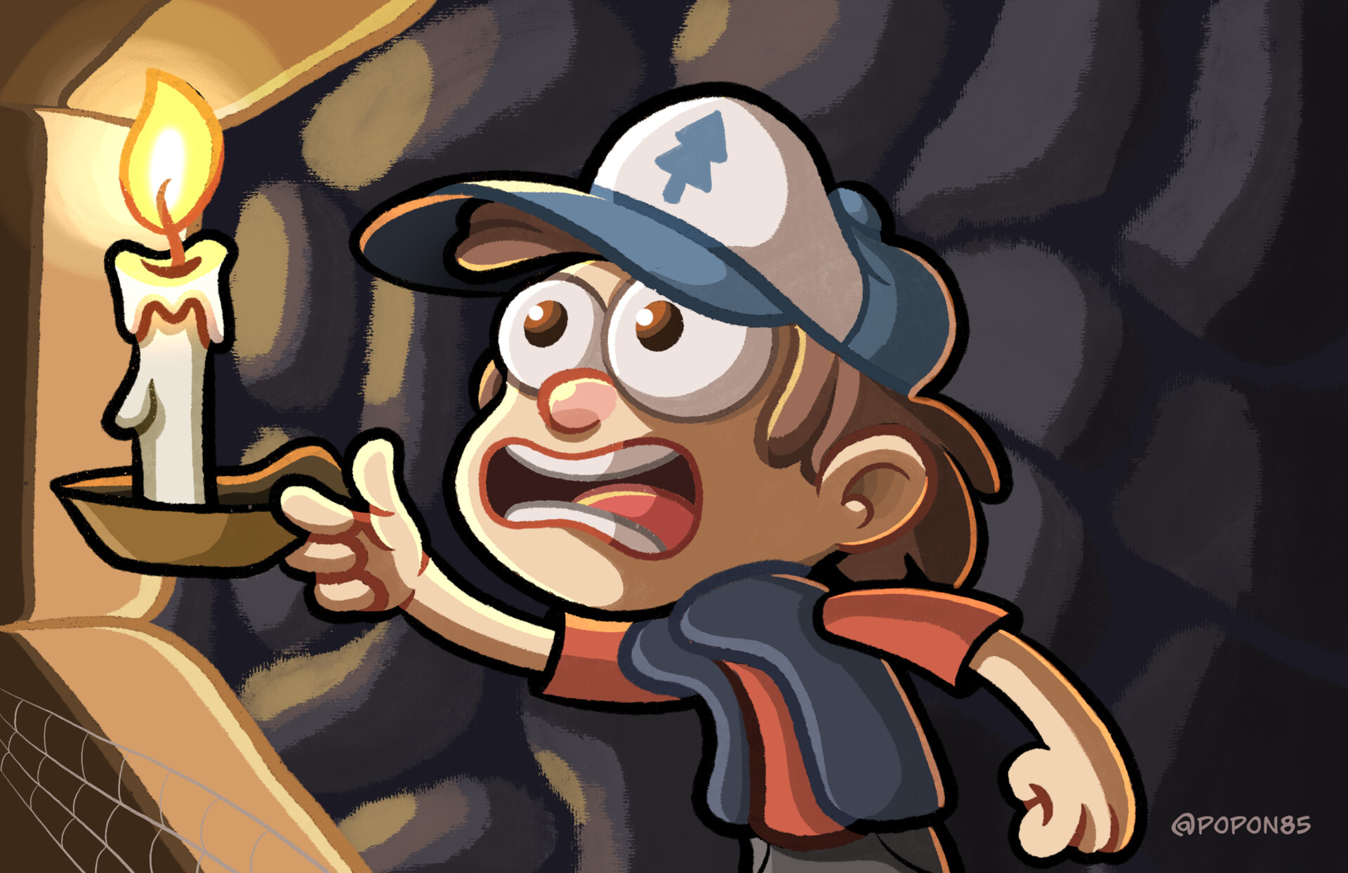 ArtStation - Dipper's Startling Discovery: Fanart Inspired by Gravity Falls