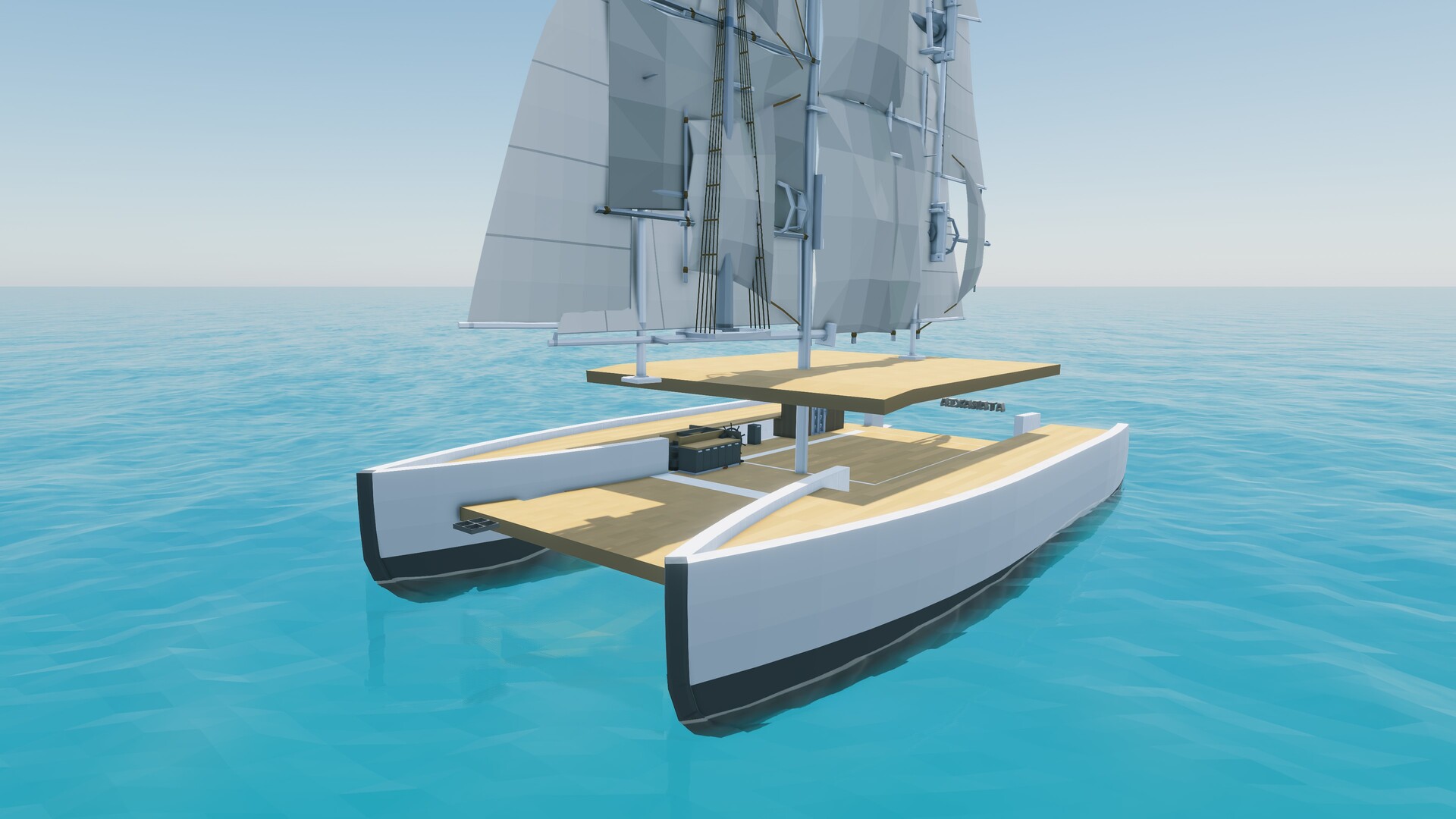 ArtStation - Ataraxia - Sailing Catamaran