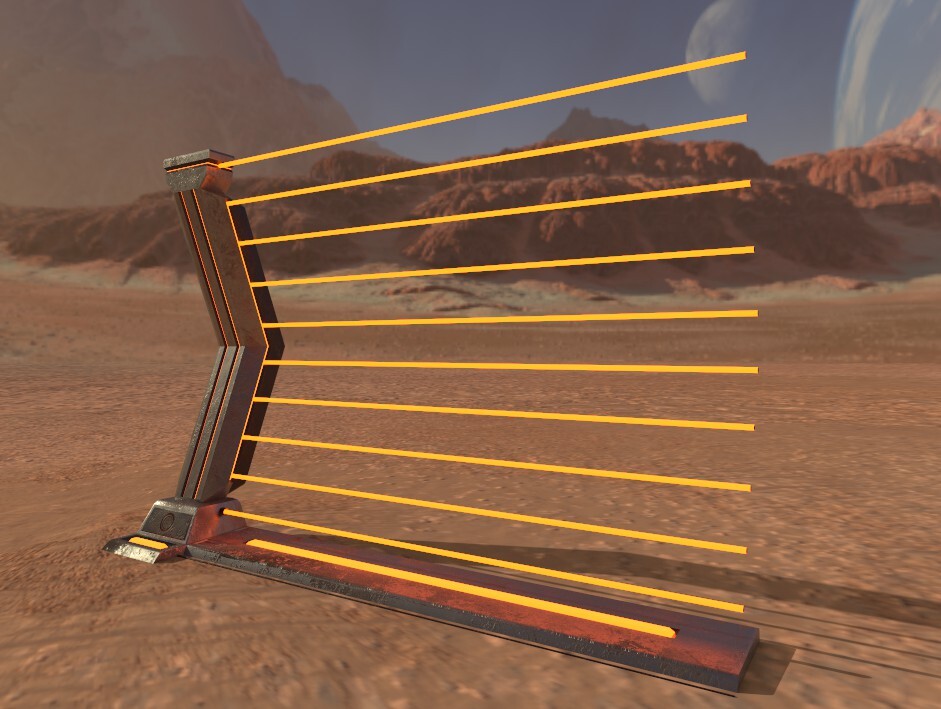 ArtStation - Fence Beam Parameter - Modular Asset