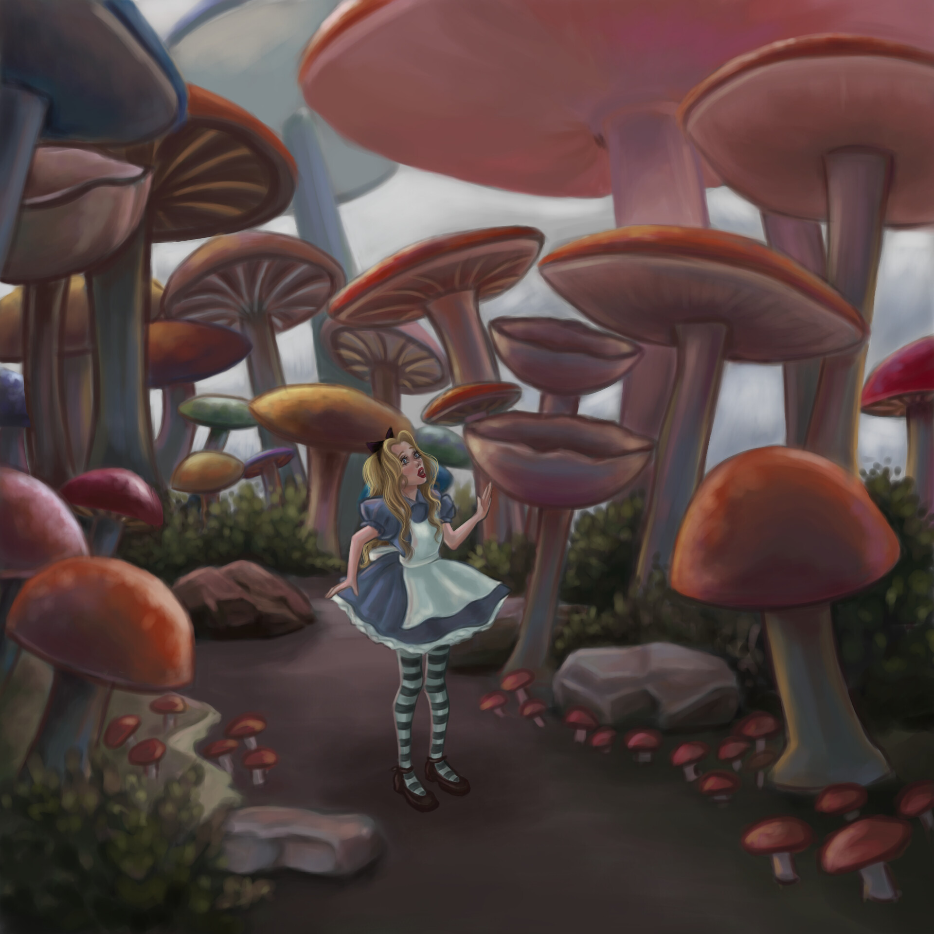 ArtStation - Alice in Wonderland fanart☆