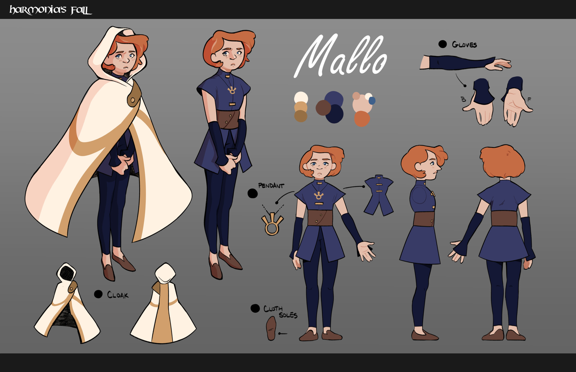 ArtStation - Harmonia's Fall - Mallo Character Sheet