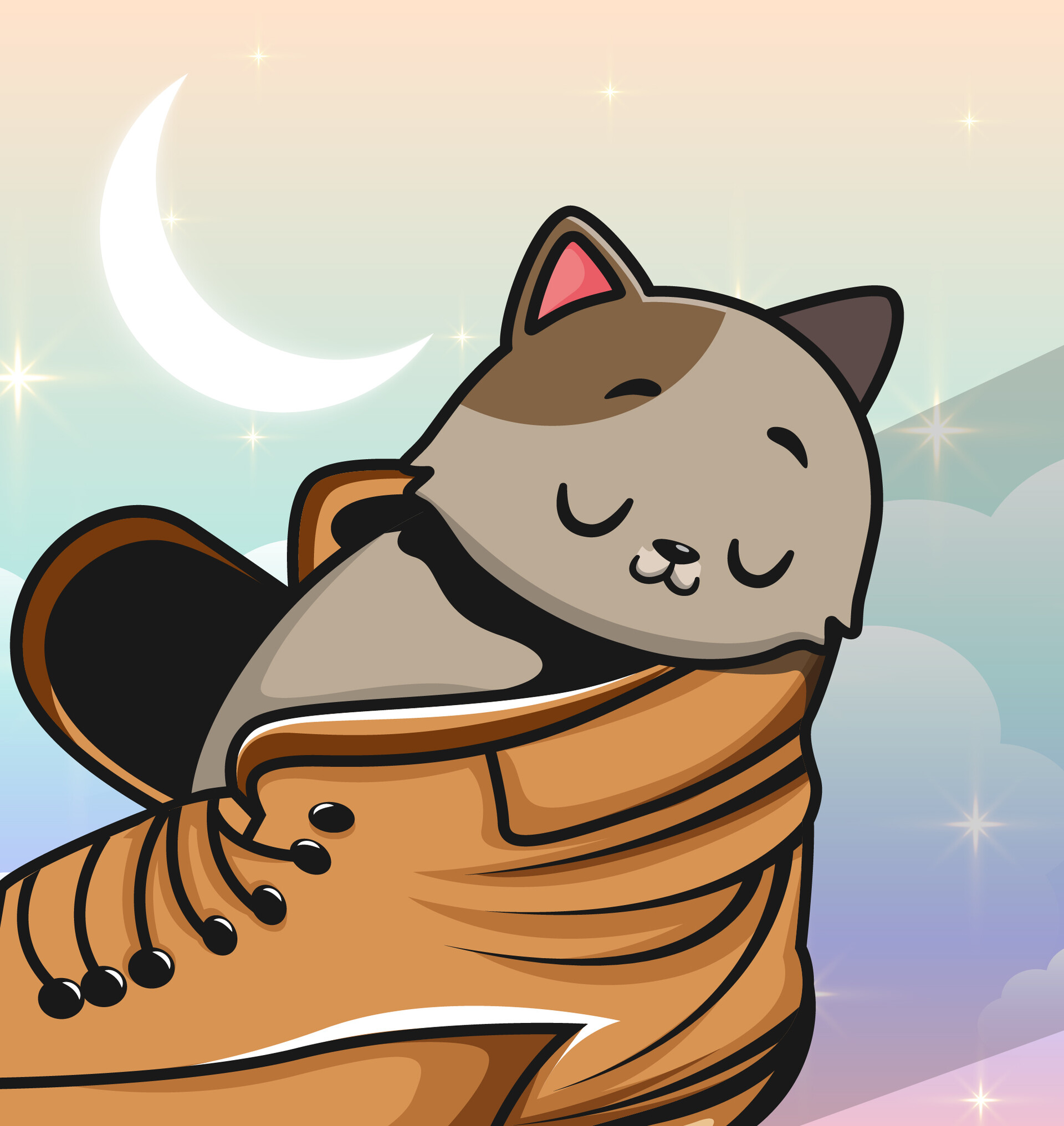 ArtStation - Cat Sleeping Emote