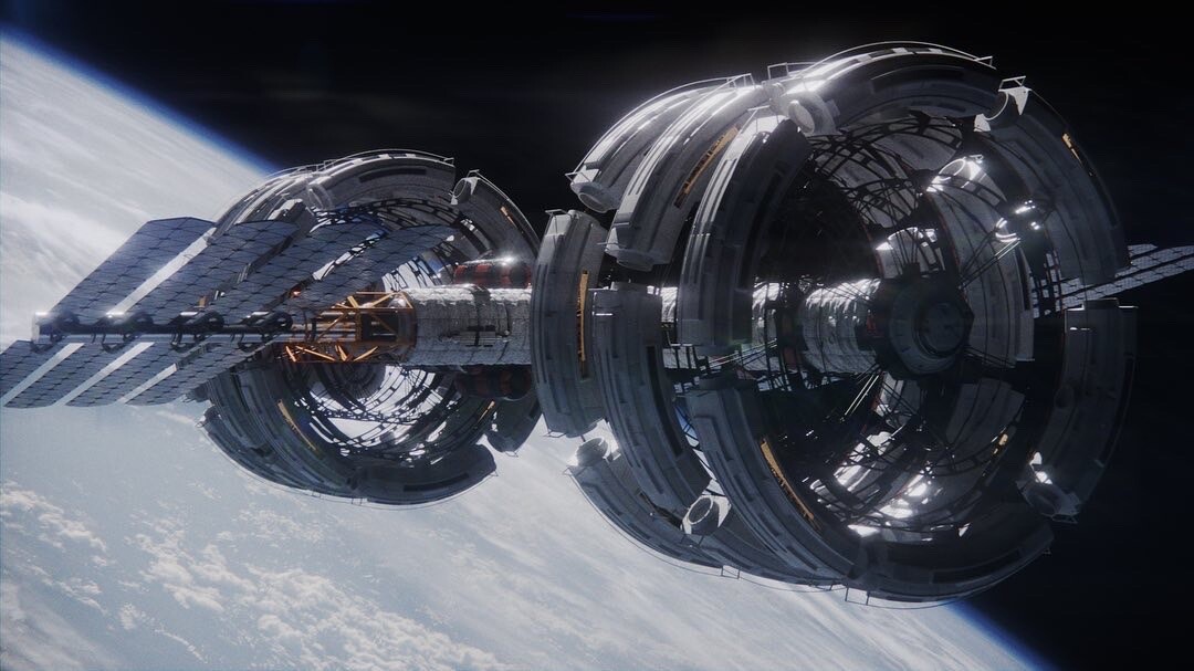 ArtStation - Cool space station over Kruger HDRI