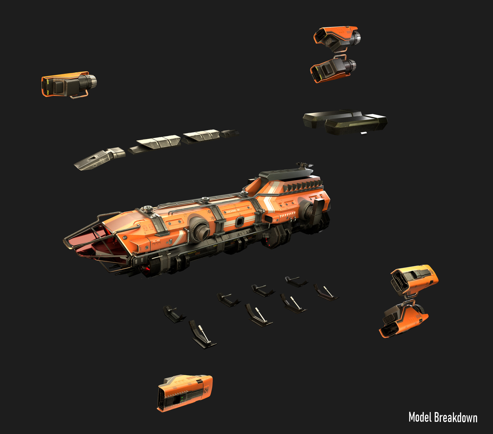 Red Apple Technologies - Sci-fi - modular spaceship