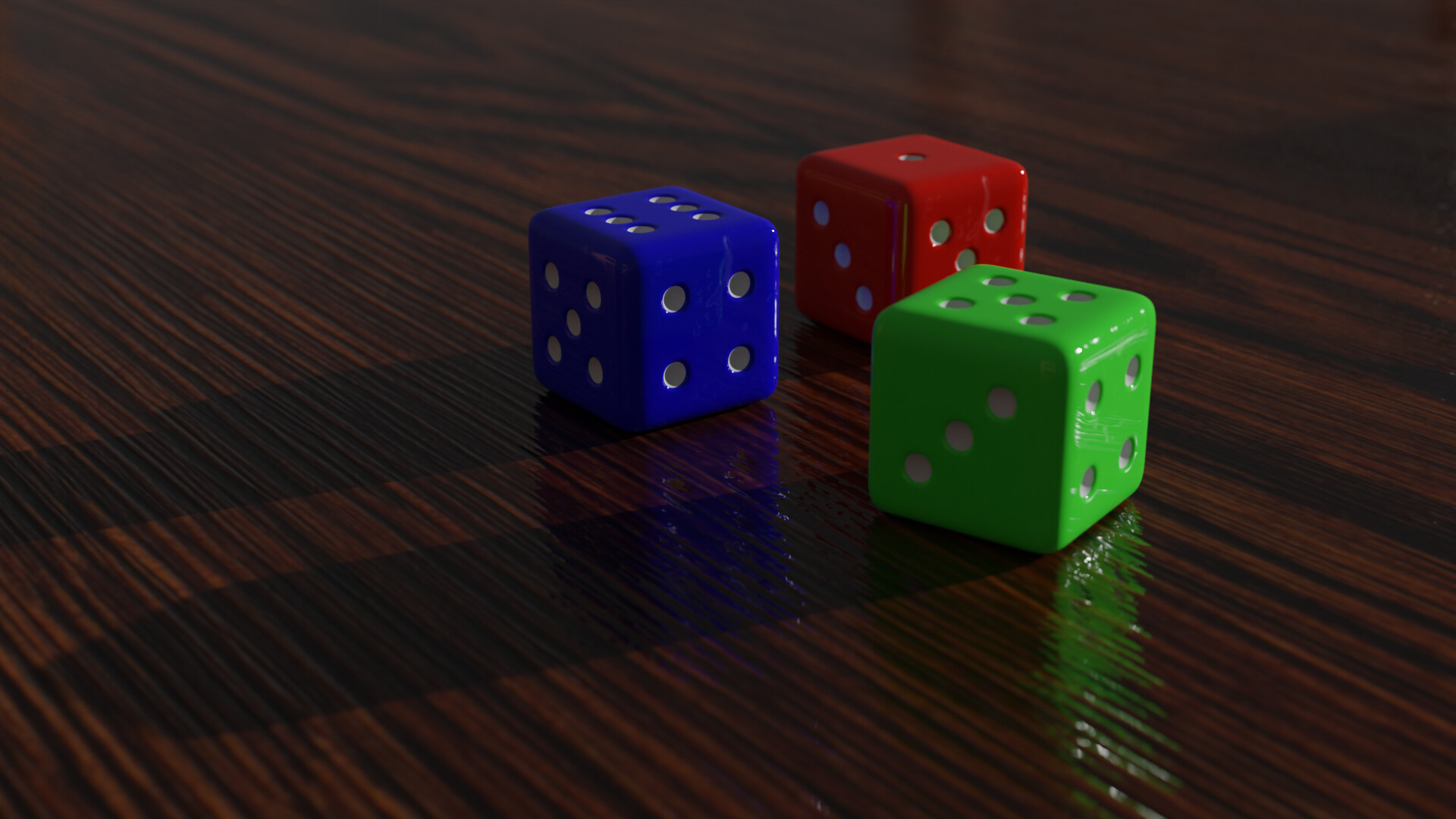 ArtStation - Dices on Table