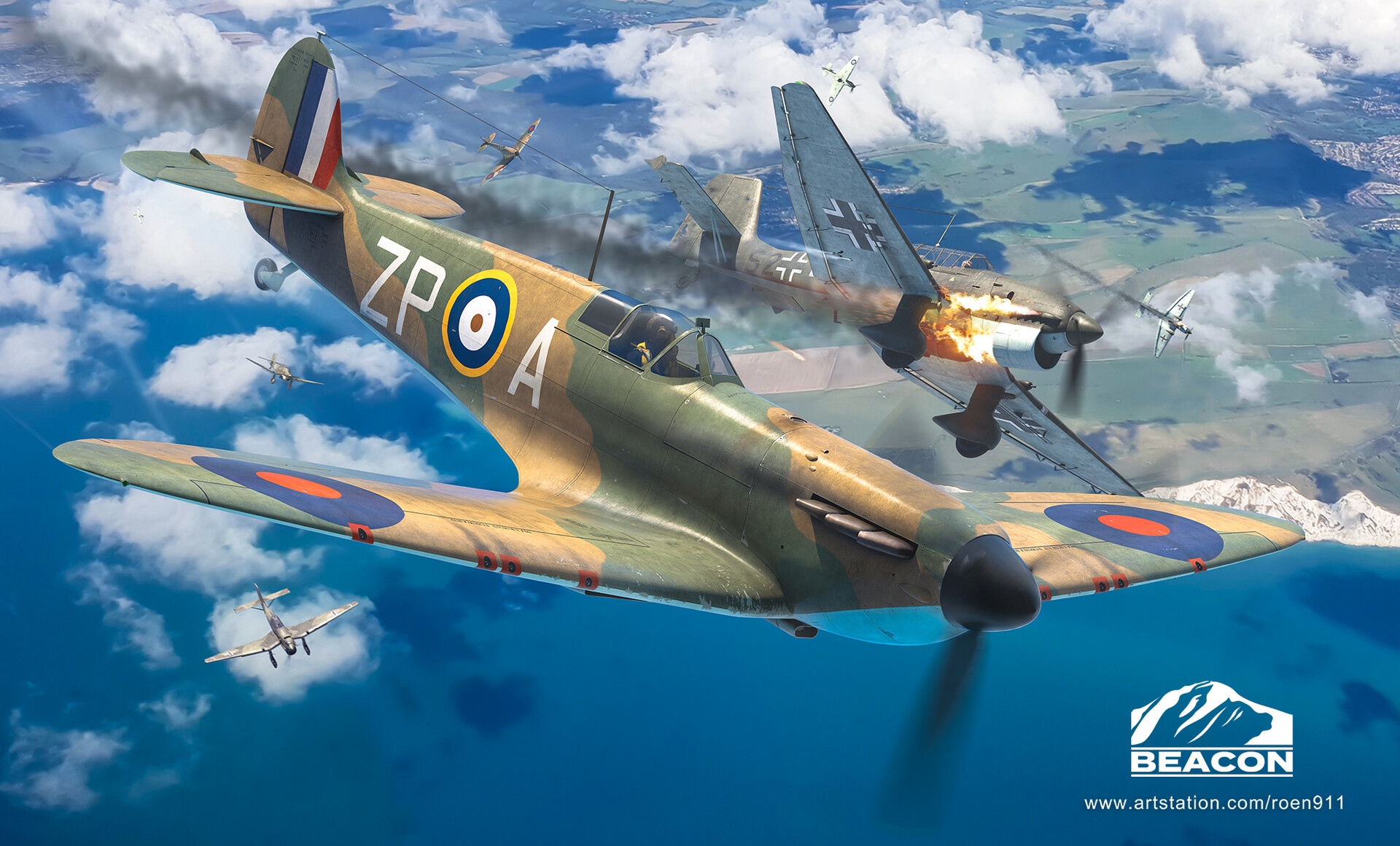ArtStation - Beacon Models - Spitfire Mk.Ia
