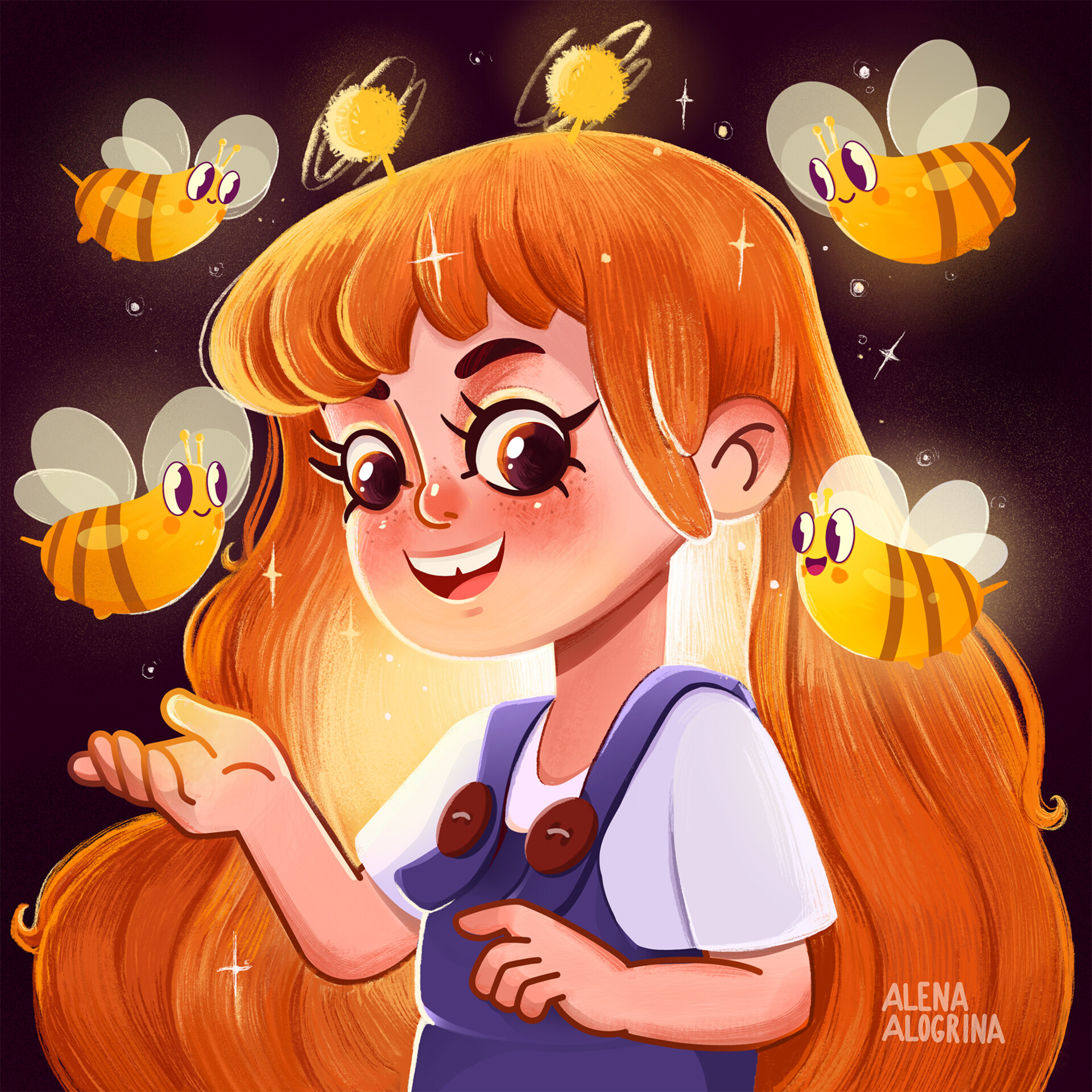 ArtStation - Girl with bees (DTIYS for poopikatt)