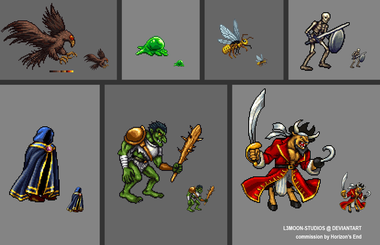 ArtStation - Monster sprites
