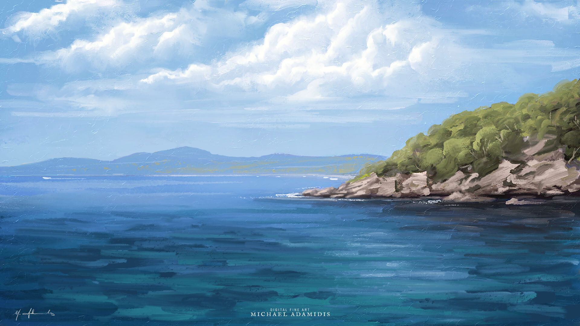 ArtStation - Artwork - Greek Sea Port