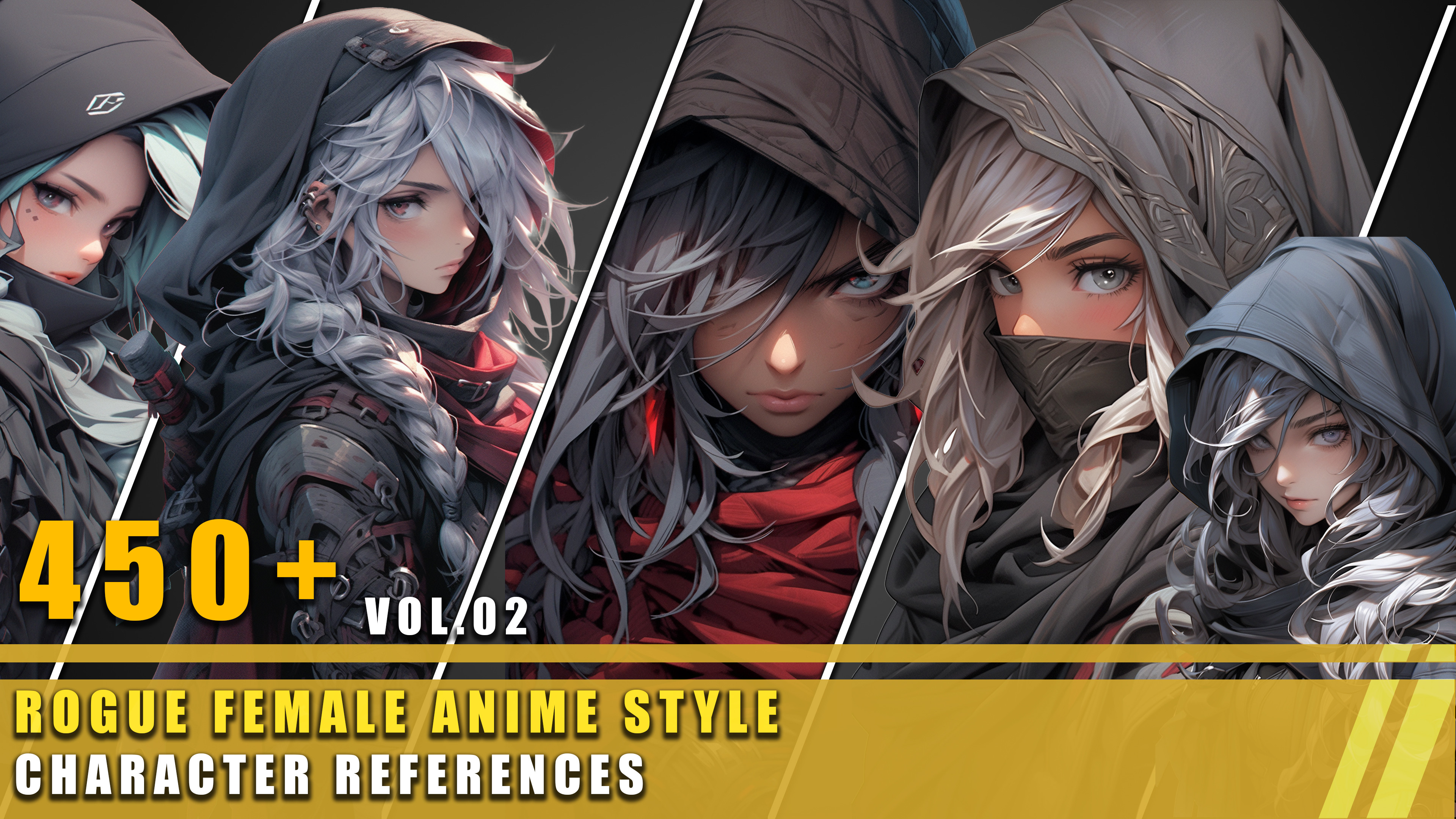 WaterLaw's Studio - 450+ Rogue Female Anime Style - Character ...