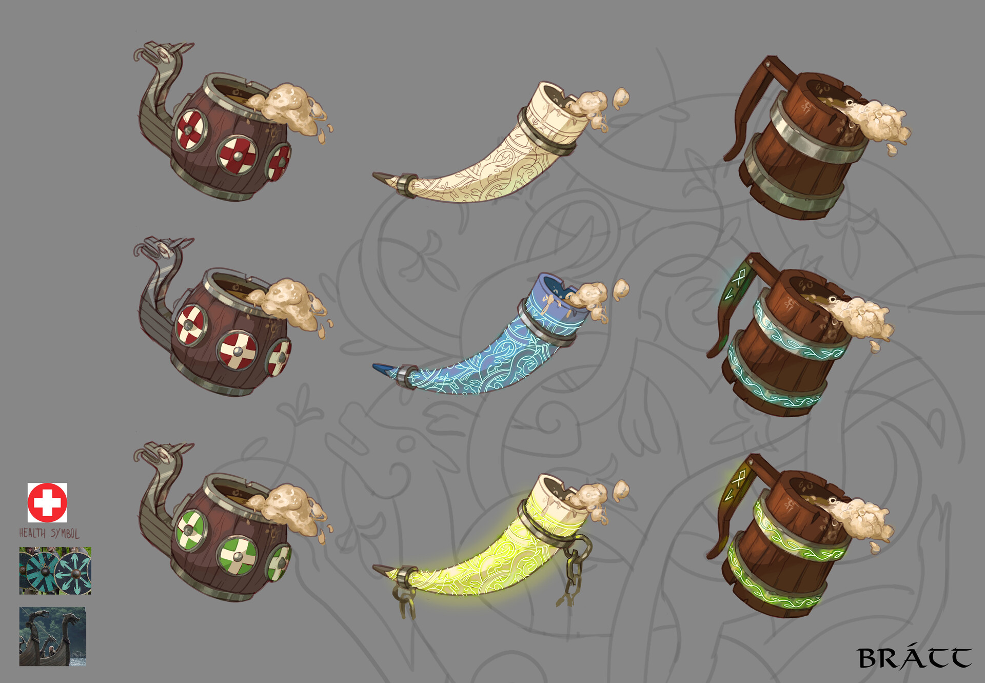 ArtStation - Health props for a GameJam