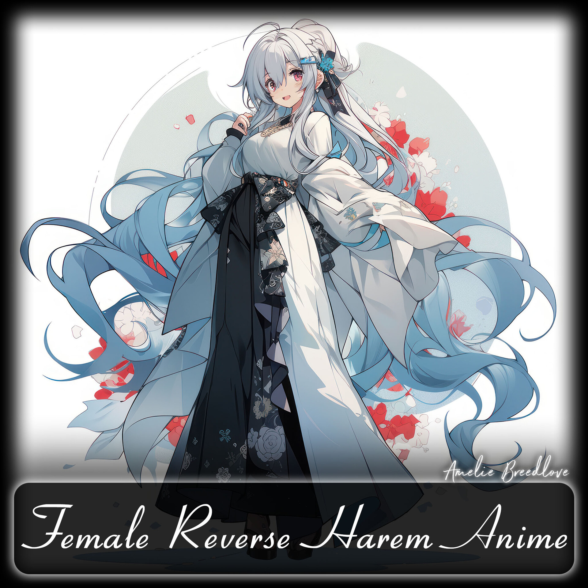 ArtStation - 200 Female Reverse Harem Anime (Full Body) Reference Pack ...
