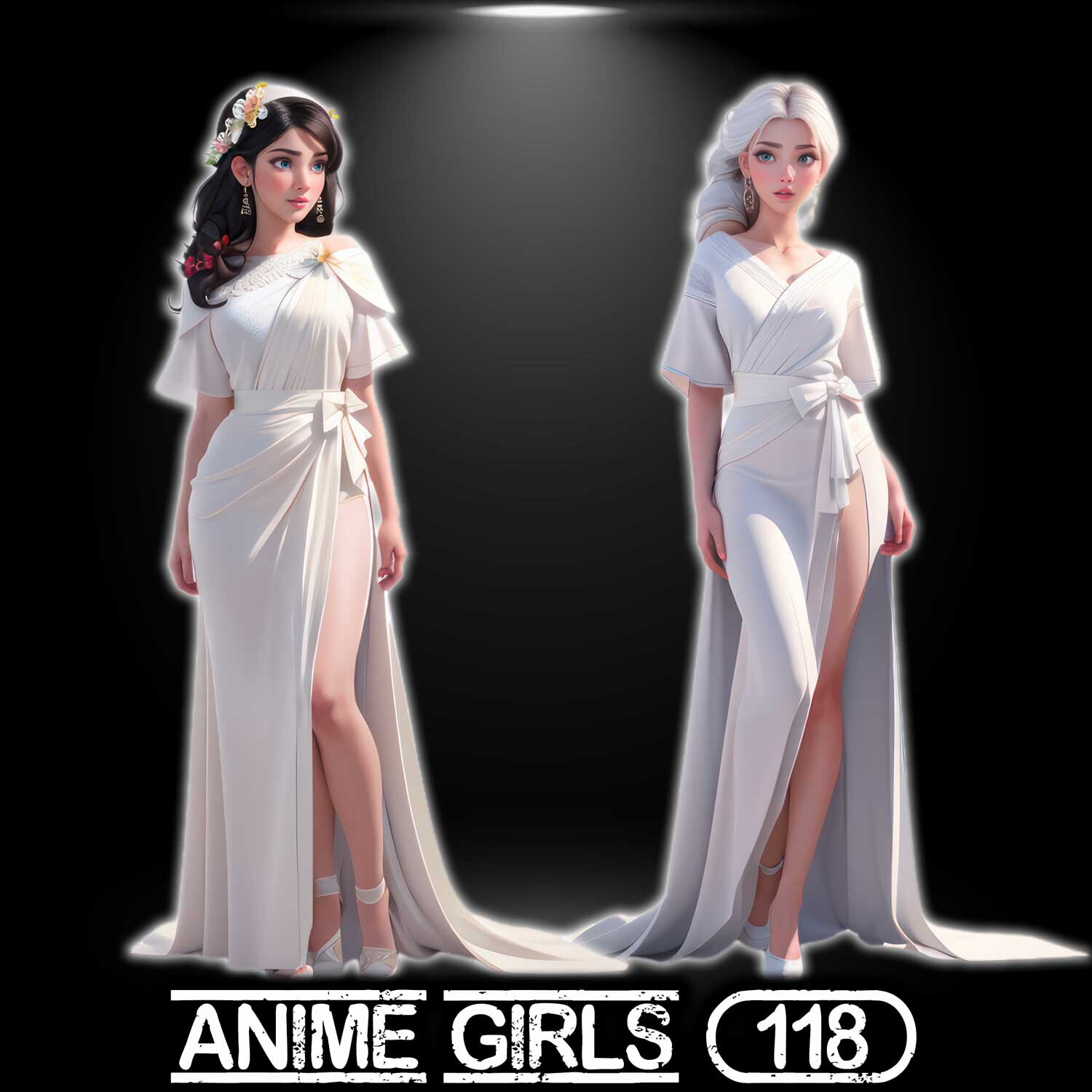 ArtStation - 200 Anime Girls (Grecian Draped Dress) Images Reference ...