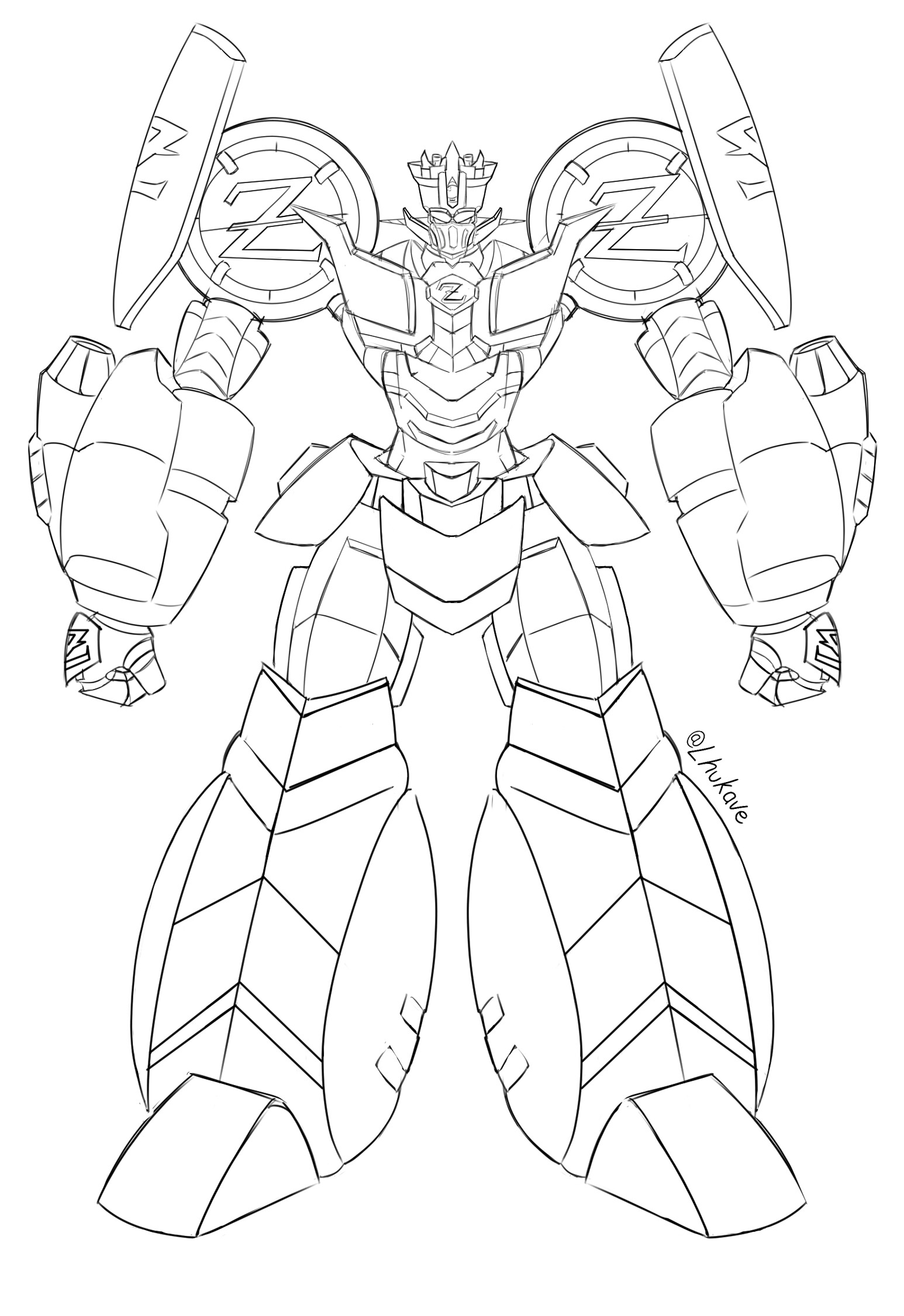 mazinger z coloring book