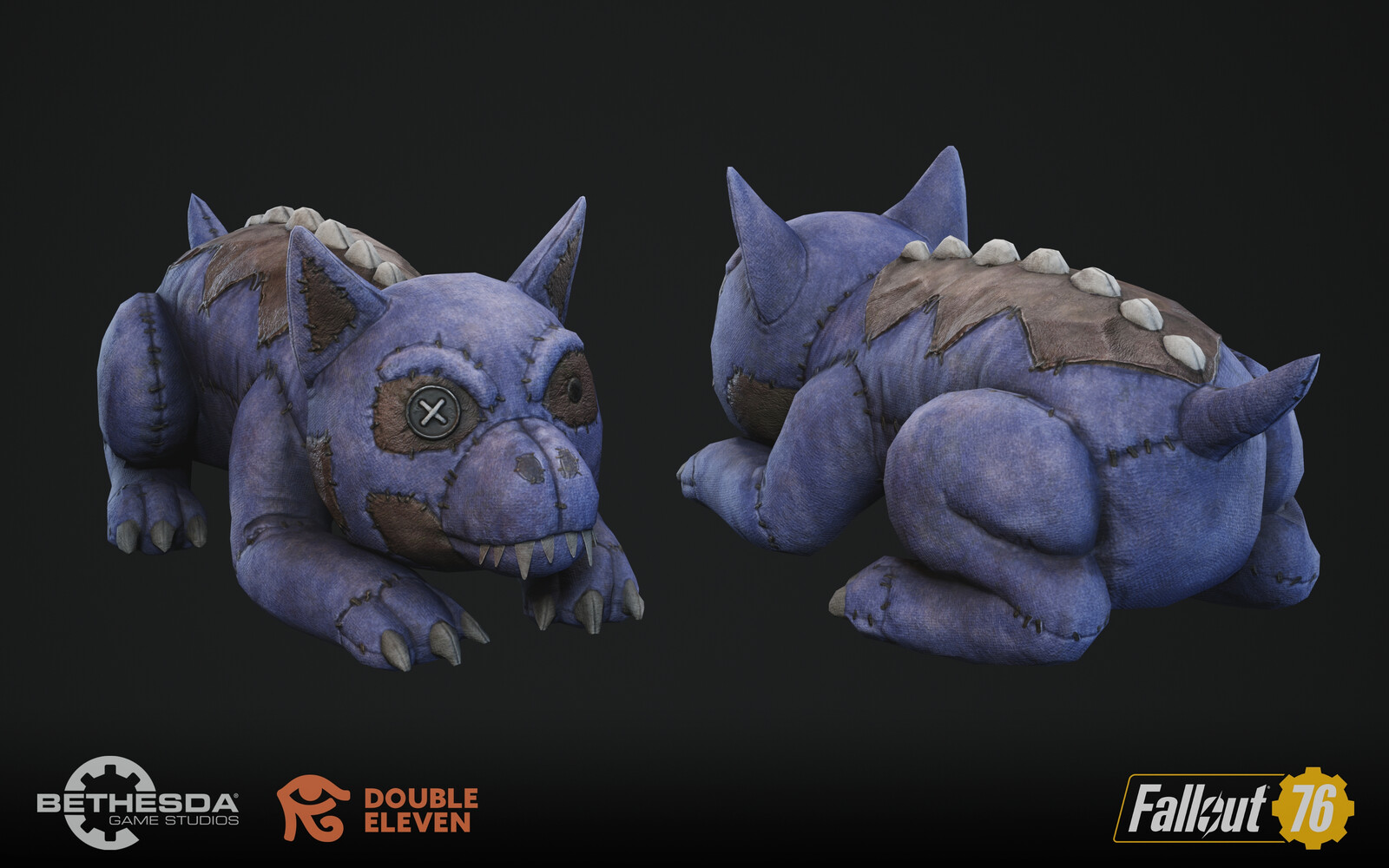 Joseph Simpkin (TheFriedturkey) - Fallout 76 - Blue Devil and Ogua Plushies