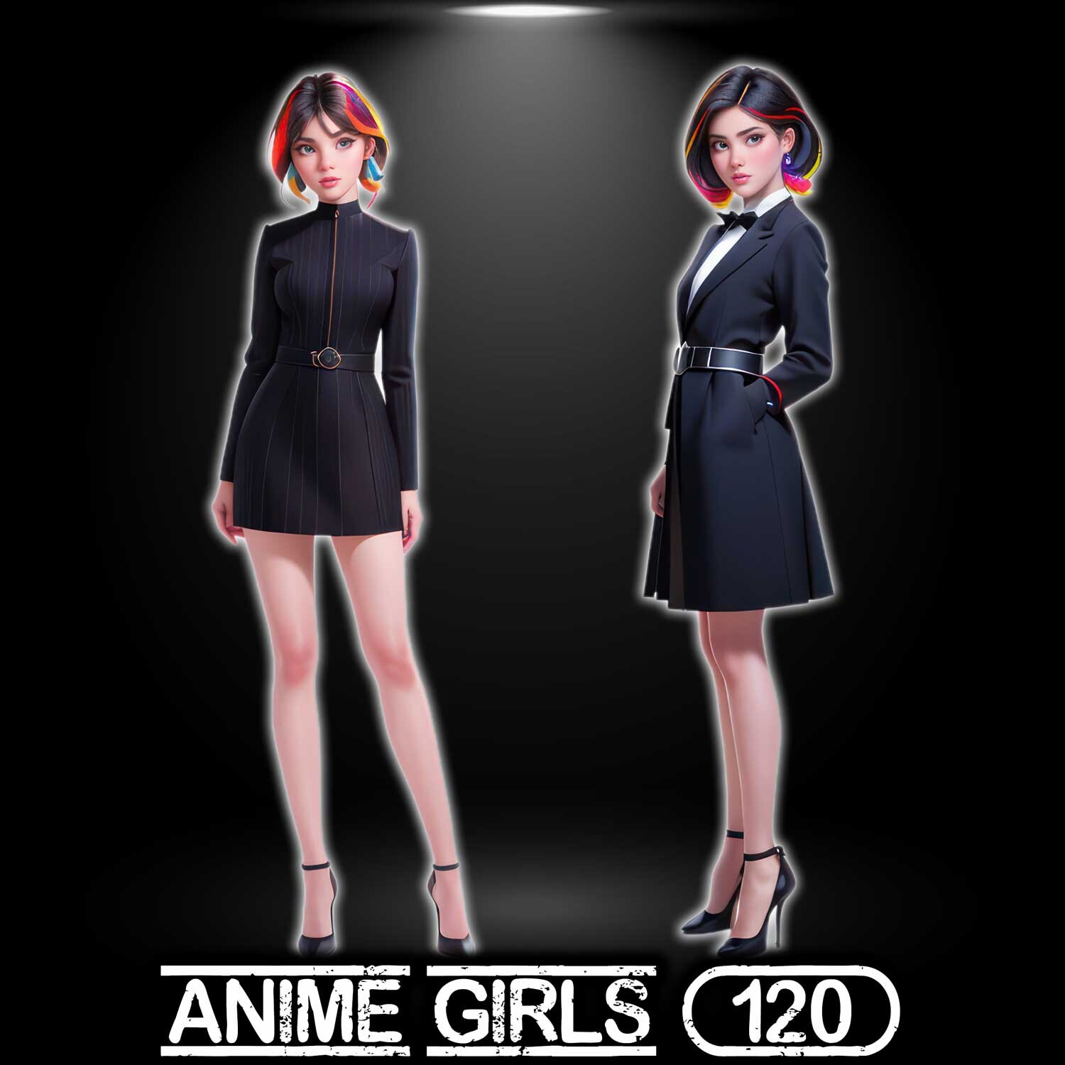 ArtStation - 200+ Anime Girls (Colored Hair) Images Reference Pack - 4K ...