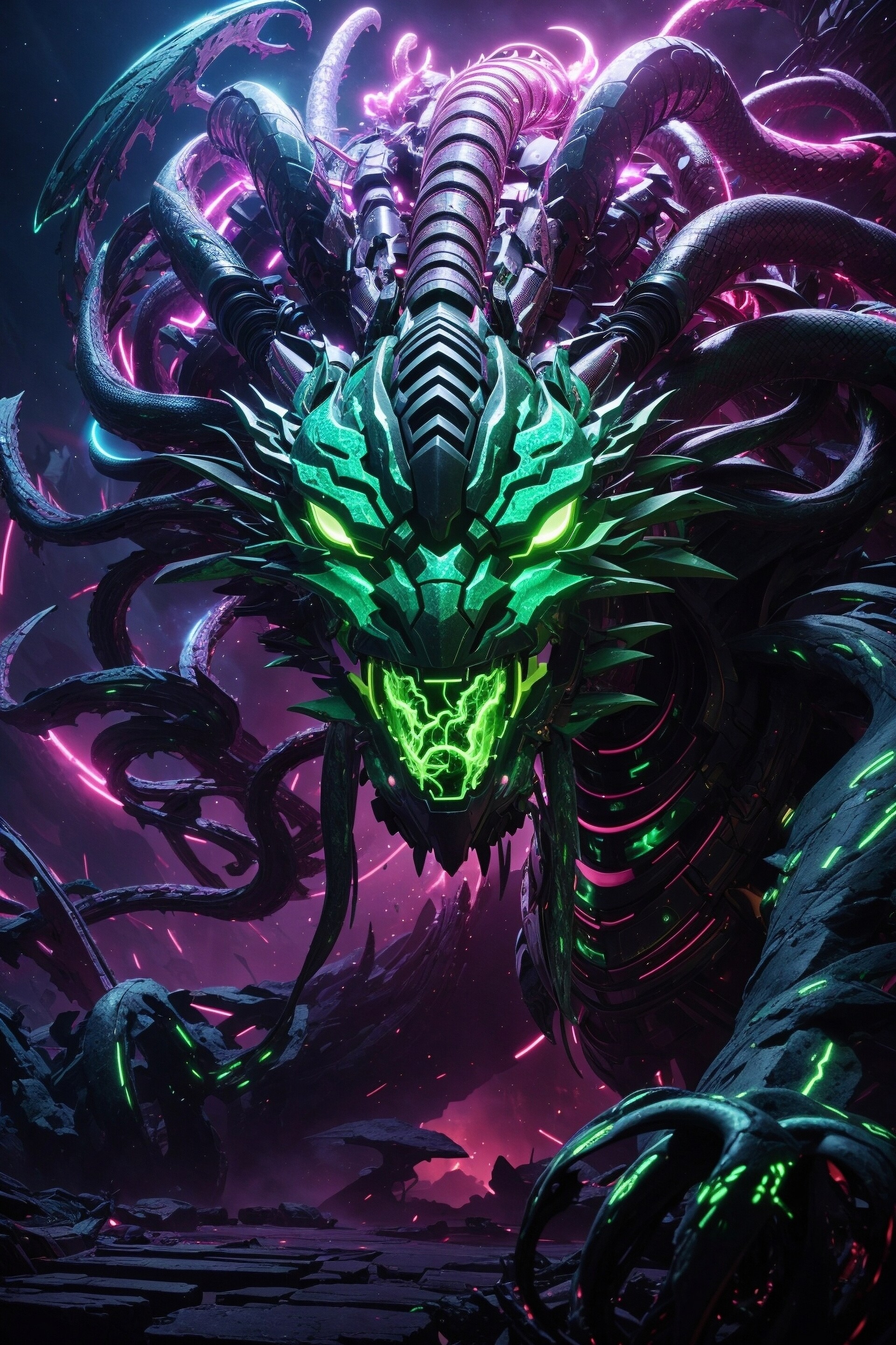 Tony - The Orochi Serpent: A Neon Odyssey (Collection of 50 High ...