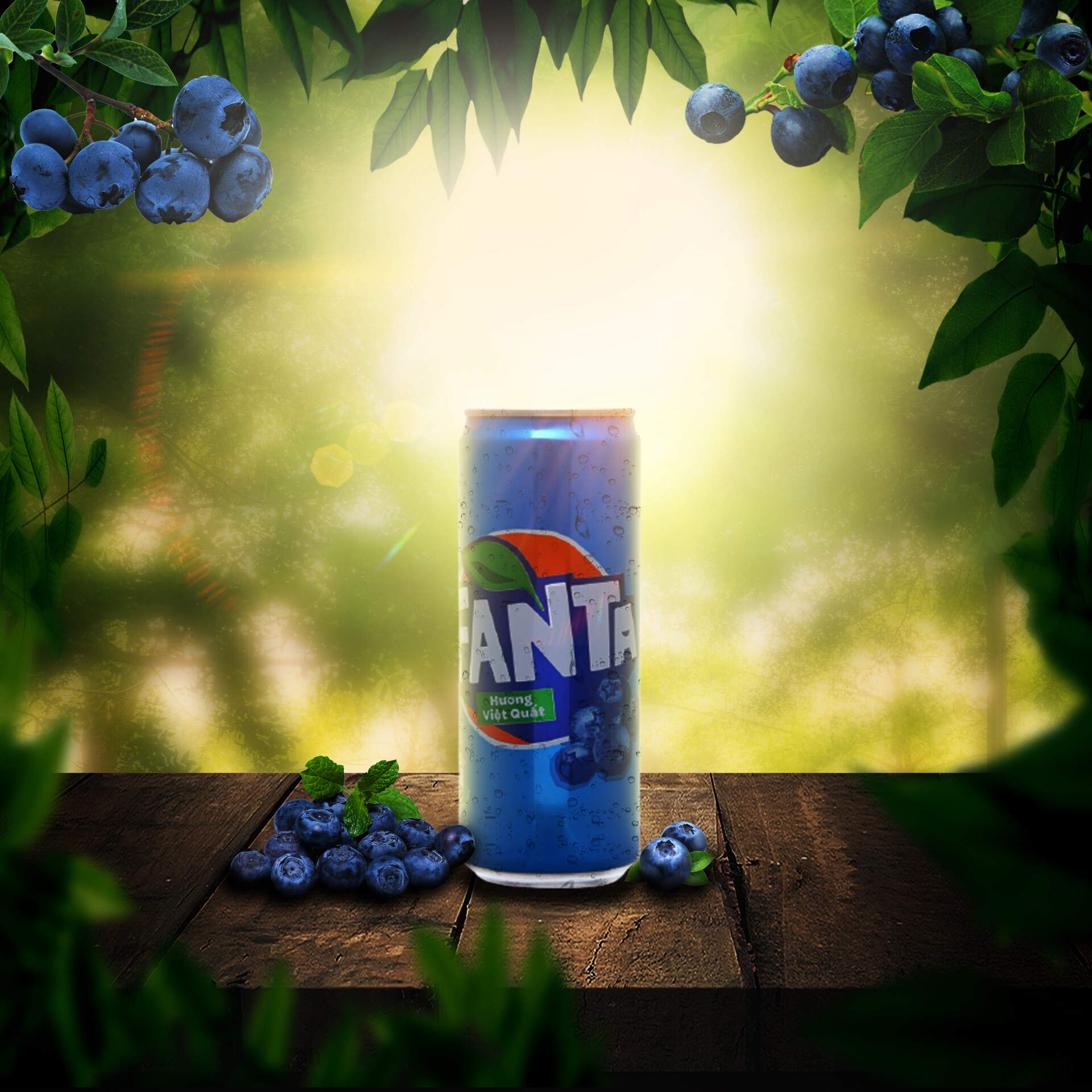 ArtStation - BlueBerry Fanta Social Media Post Design