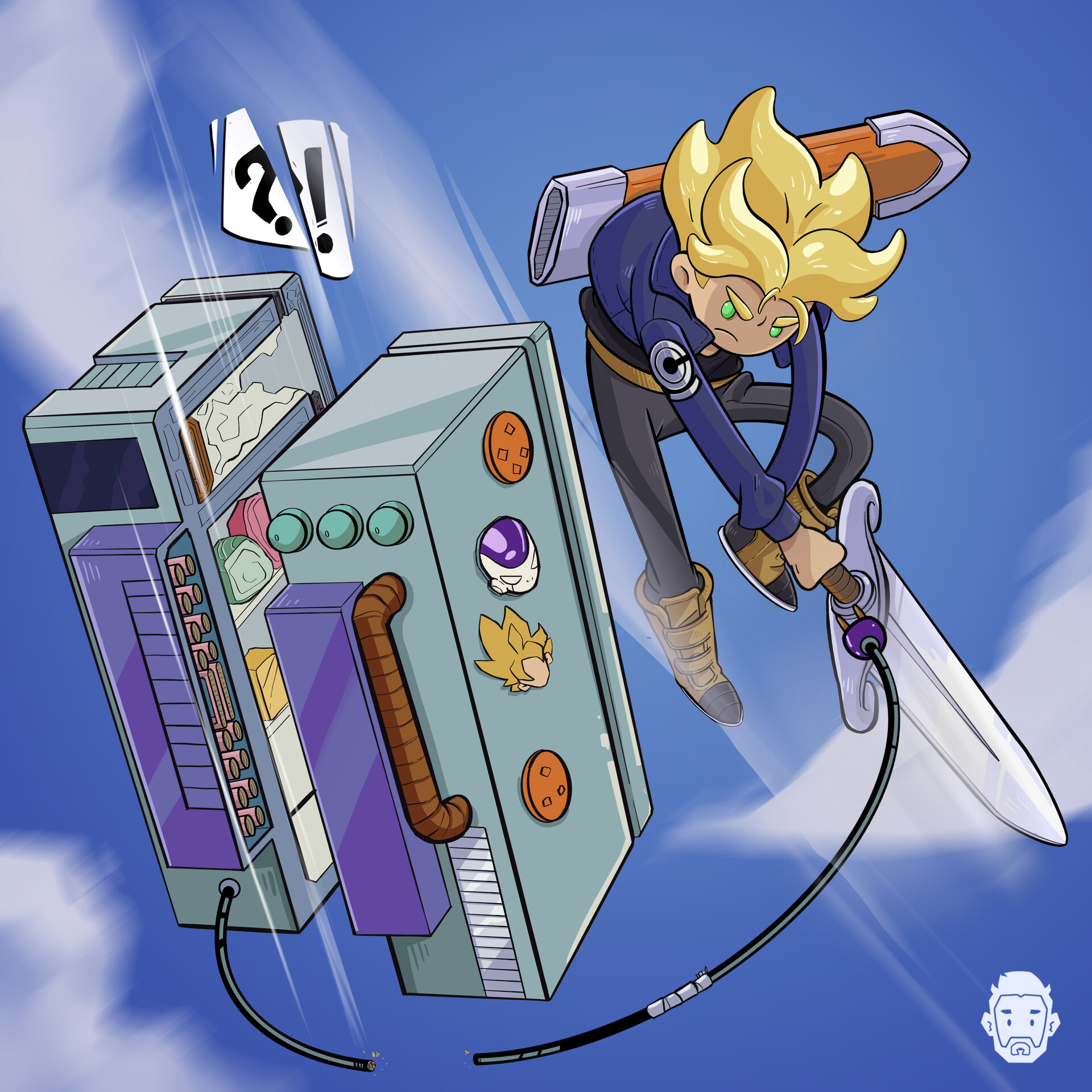 ArtStation - Trunks VS Frieza