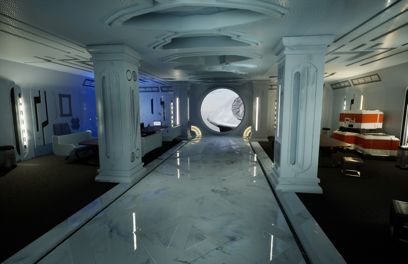 ArtStation - Airship Lounge