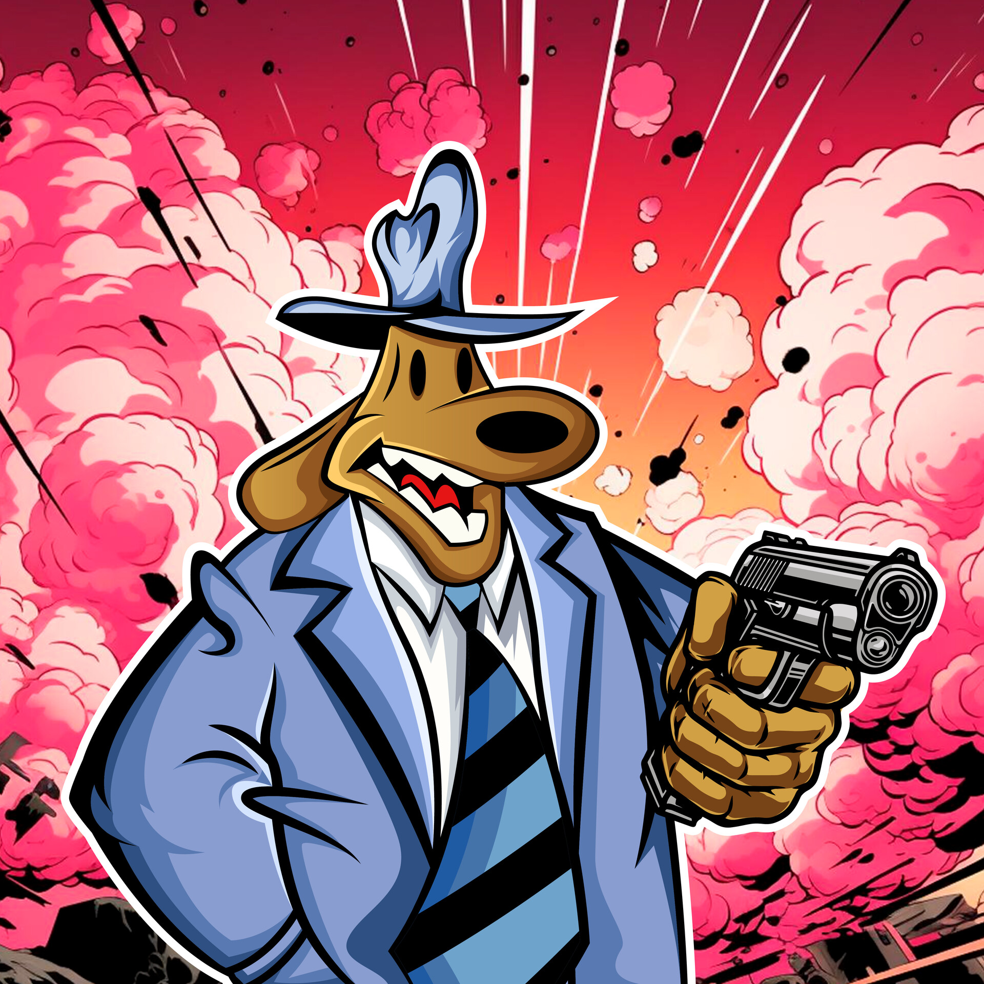 ArtStation - Sam & Max with gun
