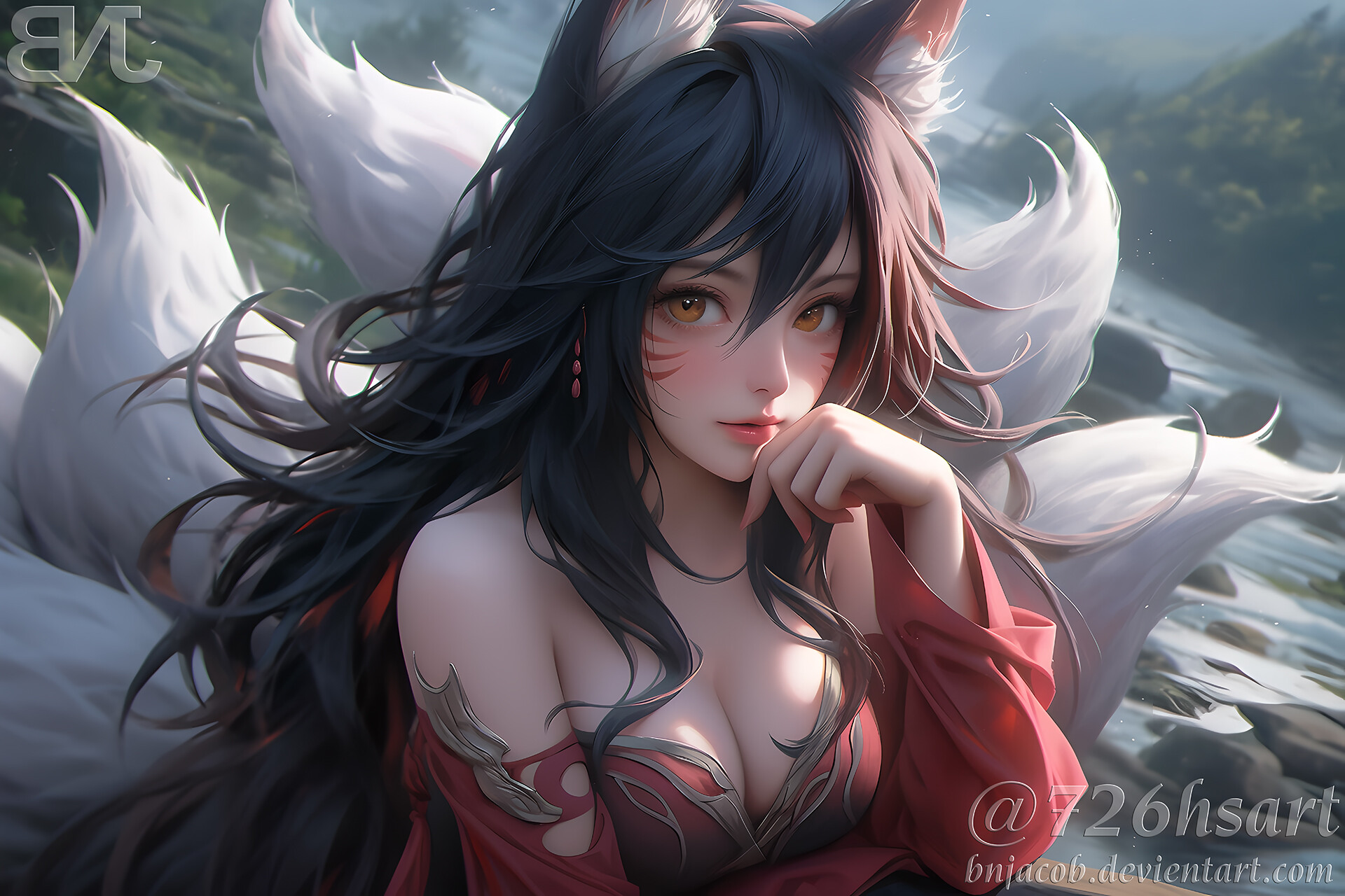 Artstation Fan Art League Of Legends Ahri 2